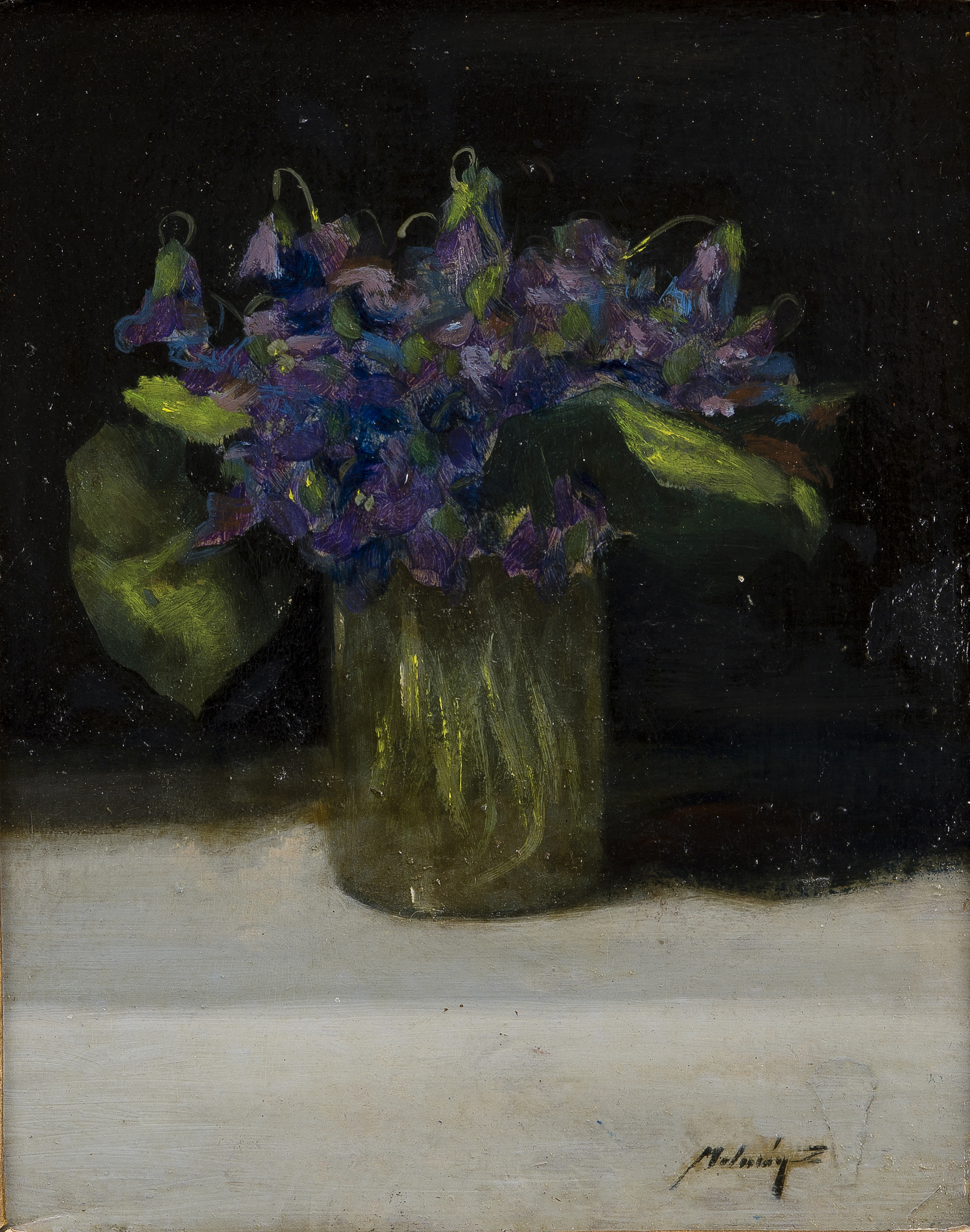 JÁNOS Z. MOLNAR, oil on board, signed. - Bukowskis