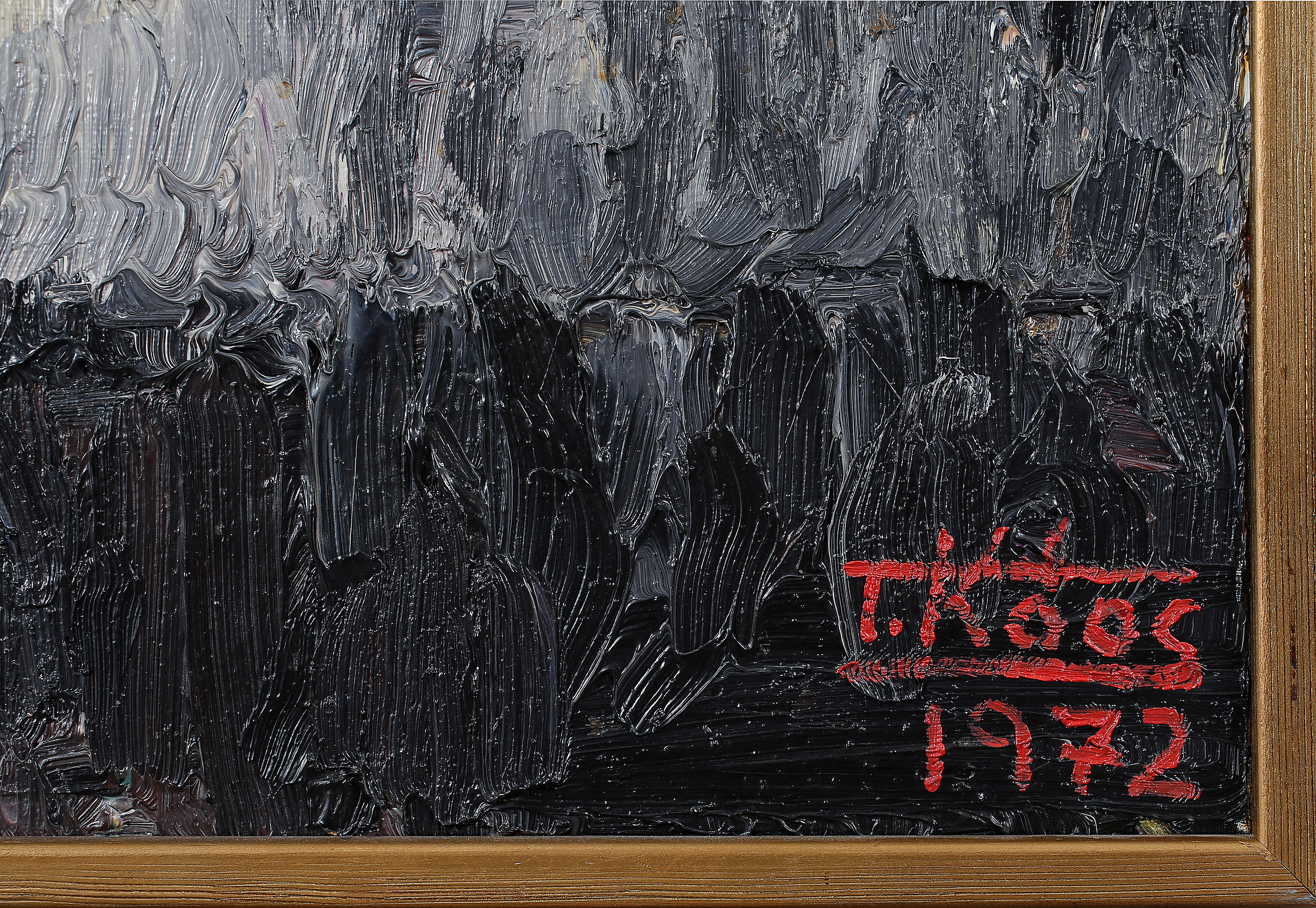 TIBOR KOOS, a signed and dated oil on canvas from 1972. - Bukowskis