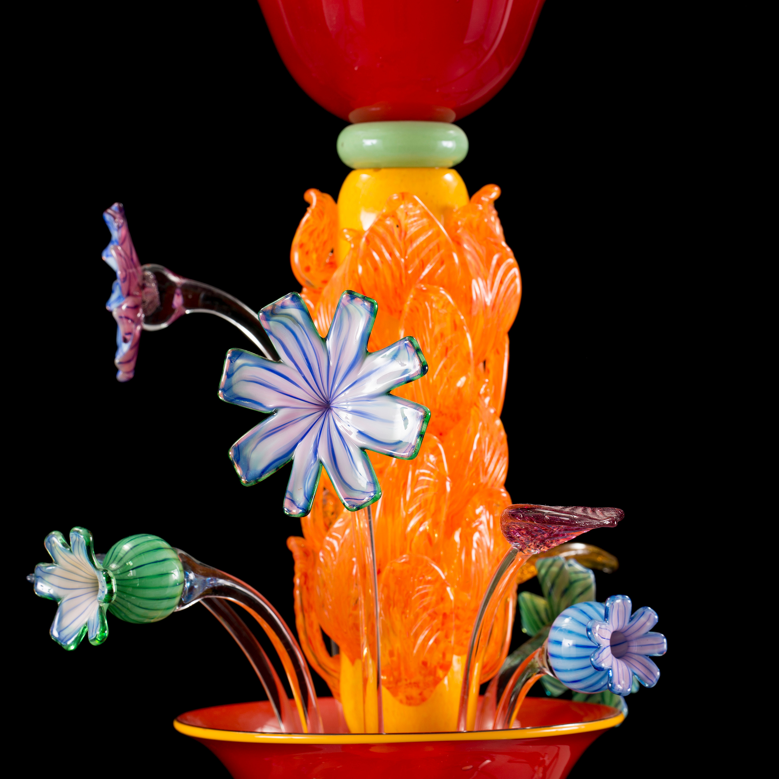 A Jonas Rooth glass chandelier, Kivik, signed and dated 1999. - Bukowskis