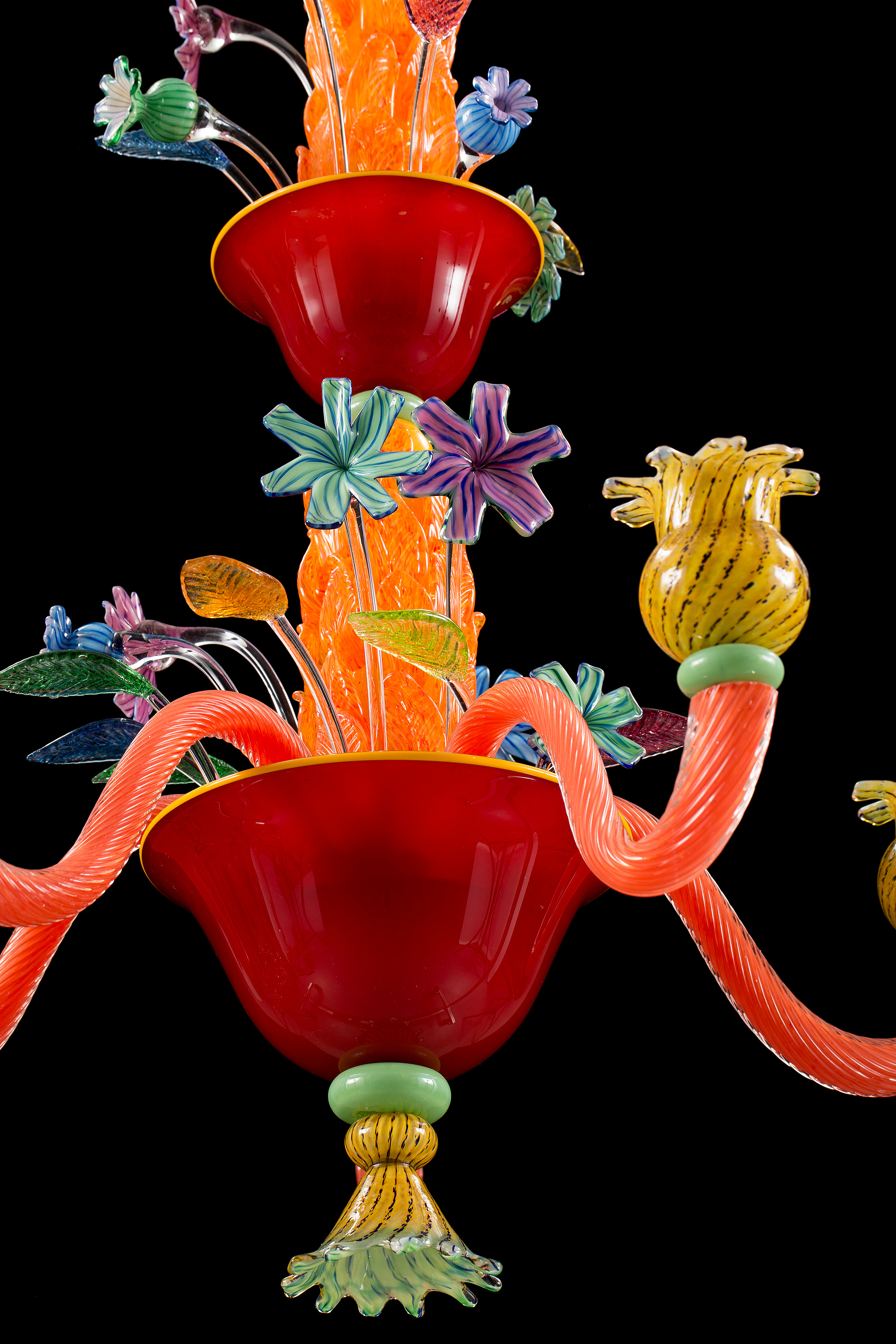 A Jonas Rooth glass chandelier, Kivik, signed and dated 1999. - Bukowskis