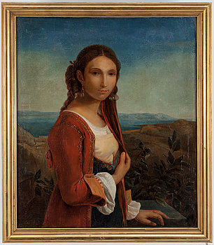 LOUIS LEOPOLD ROBERT, hans krets, olja på uppfordrad duk. - Bukowskis