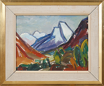 ERLING ÄRLINGSSON, oil on panel, signed. - Bukowskis