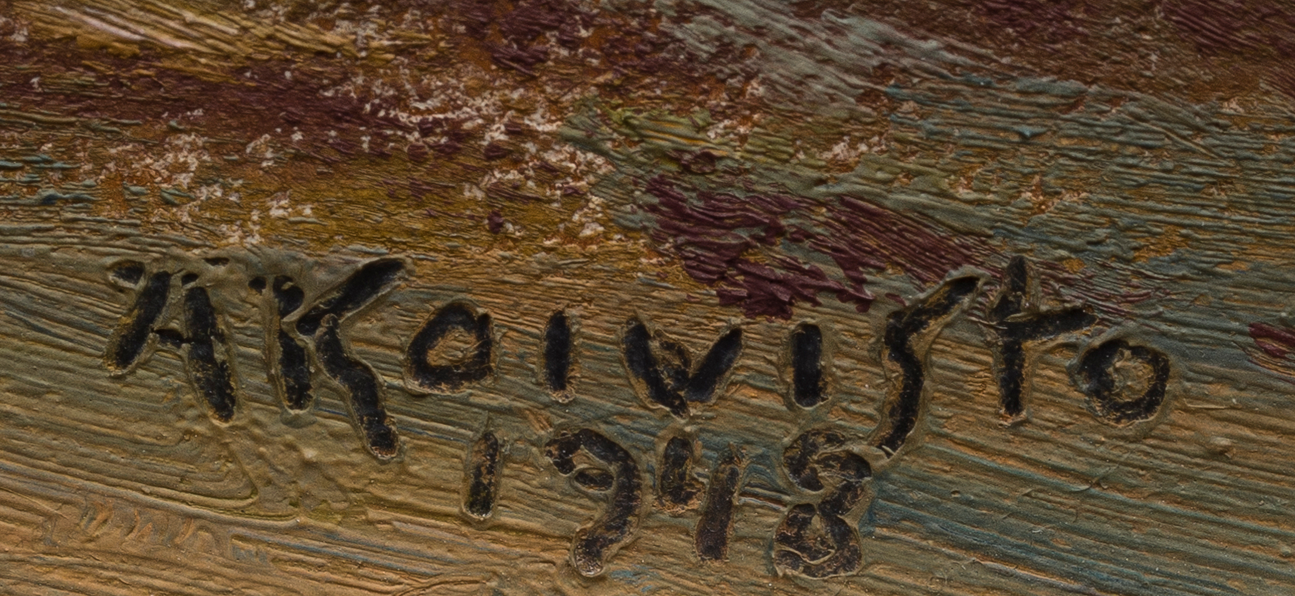 AUKUSTI KOIVISTO, oil on panel, signed and dated 1948. - Bukowskis