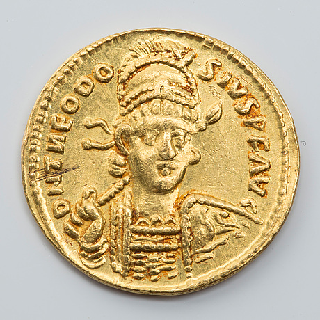 MYNT, 22K guld, troligtvis Bysantinska riket, ca 500-tal. - Bukowskis