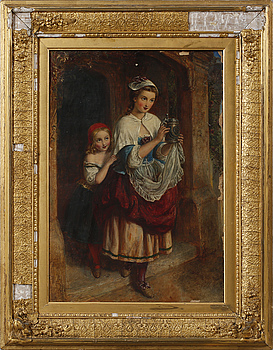 JOSEPH BOUVIER, oil on vanvas, signed and dated 1860. - Bukowskis
