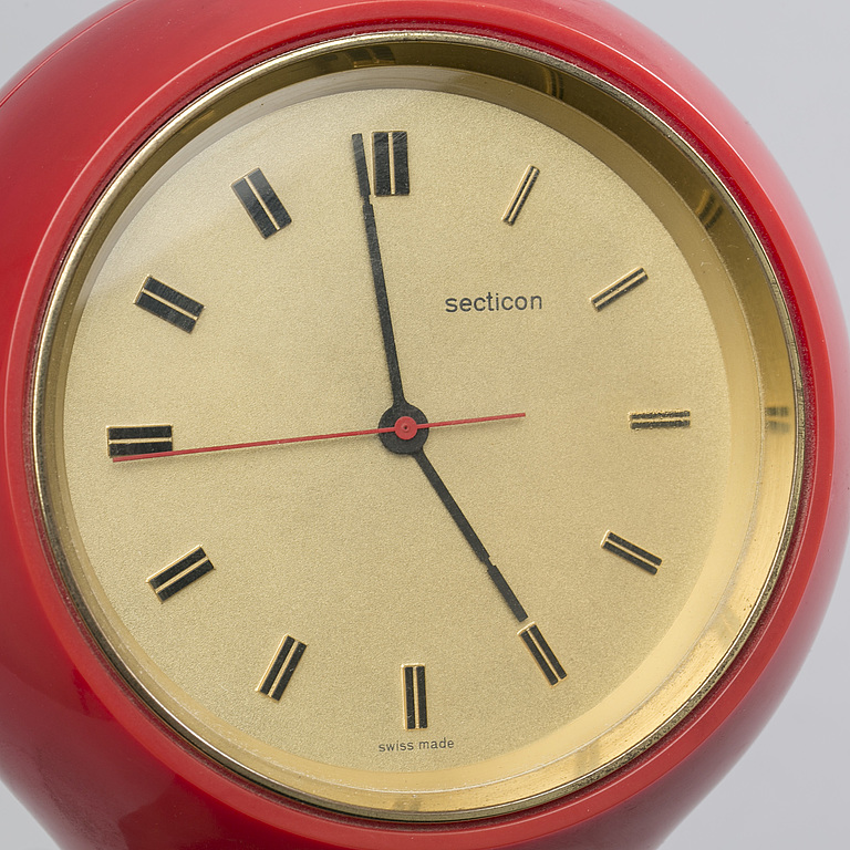 A Angelo Mangiarotti "Secticon" table clock. - Bukowskis