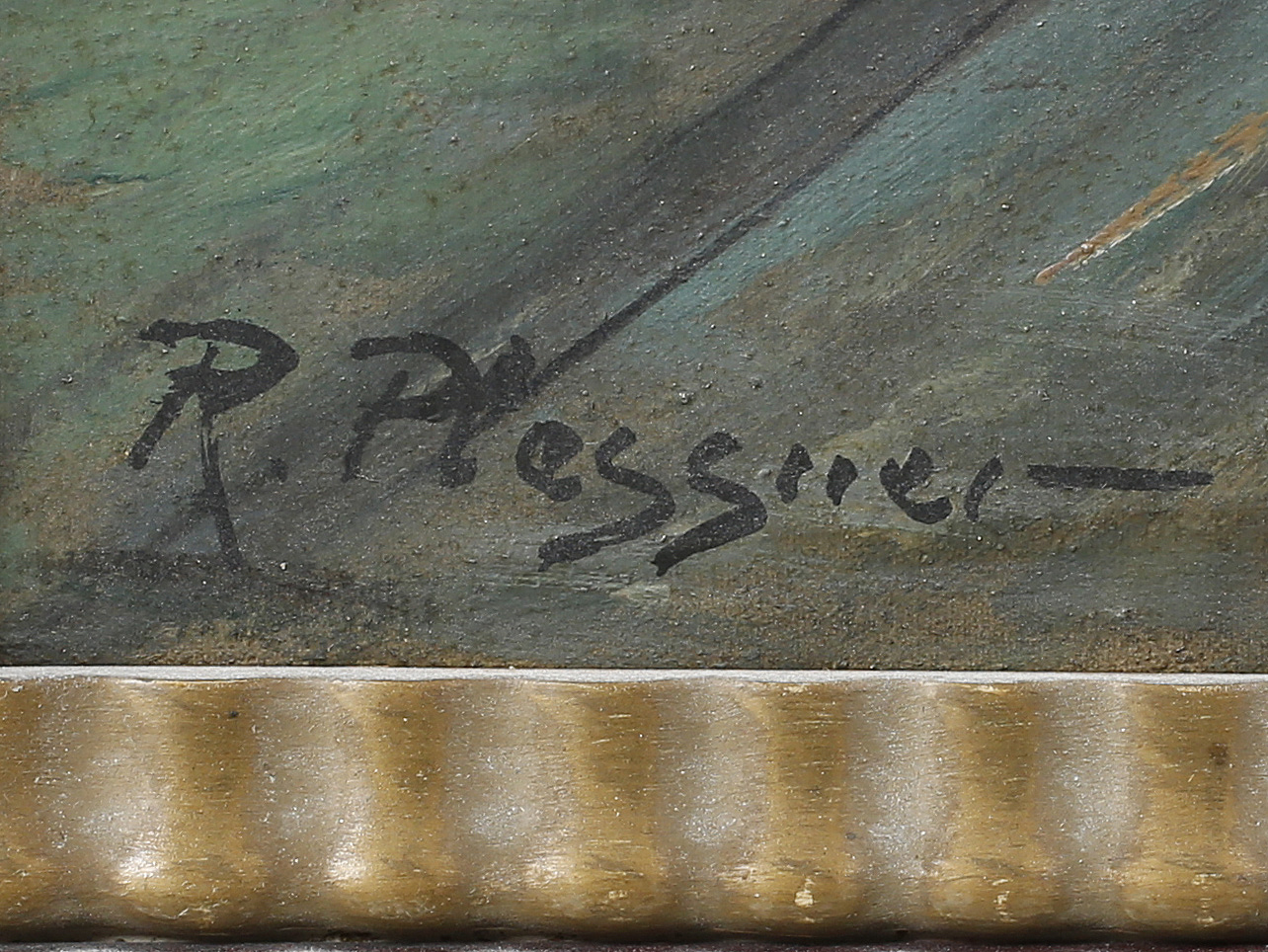 RUDOLF PLESSNER, oil on canvas, signed. - Bukowskis