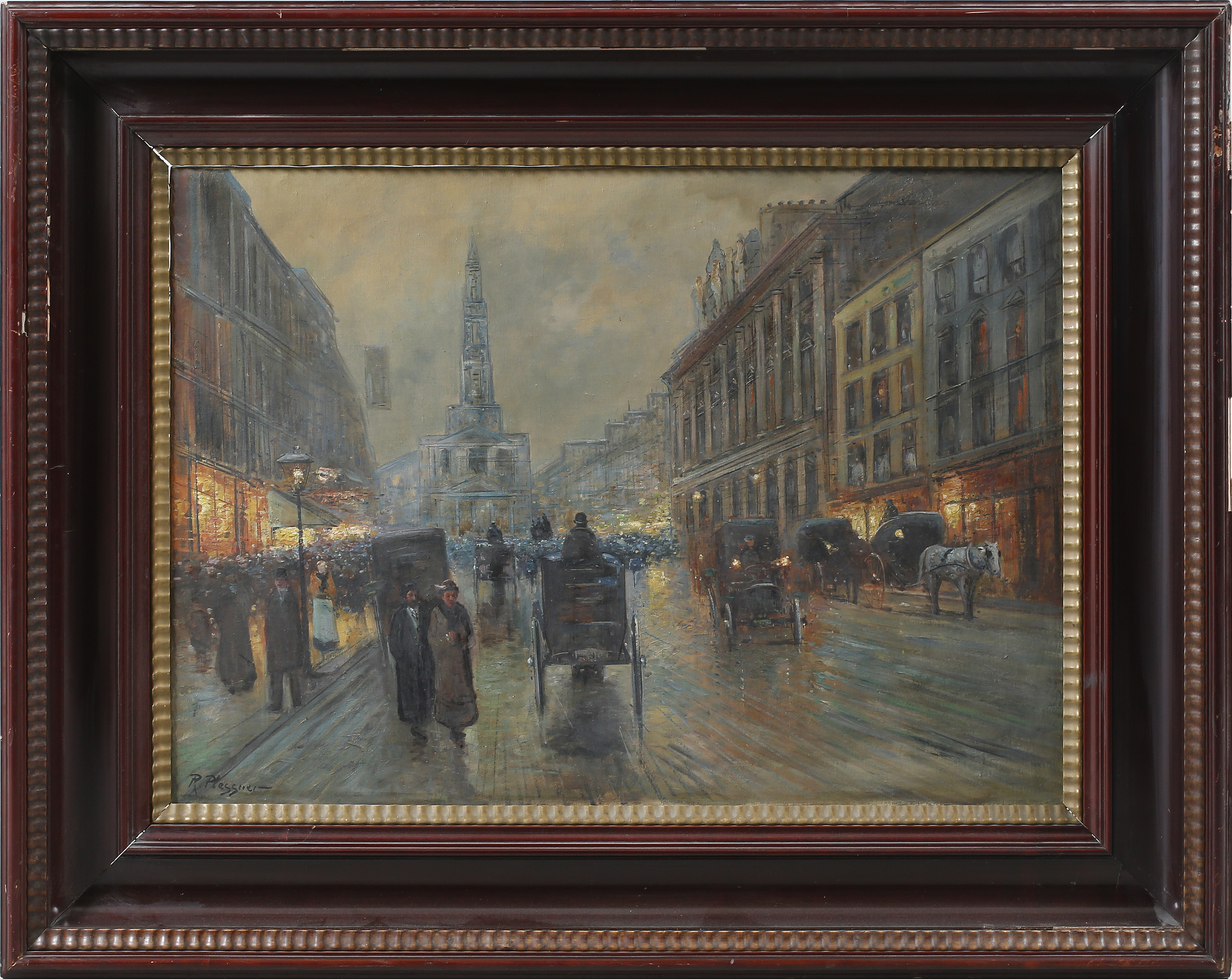 RUDOLF PLESSNER, oil on canvas, signed. - Bukowskis