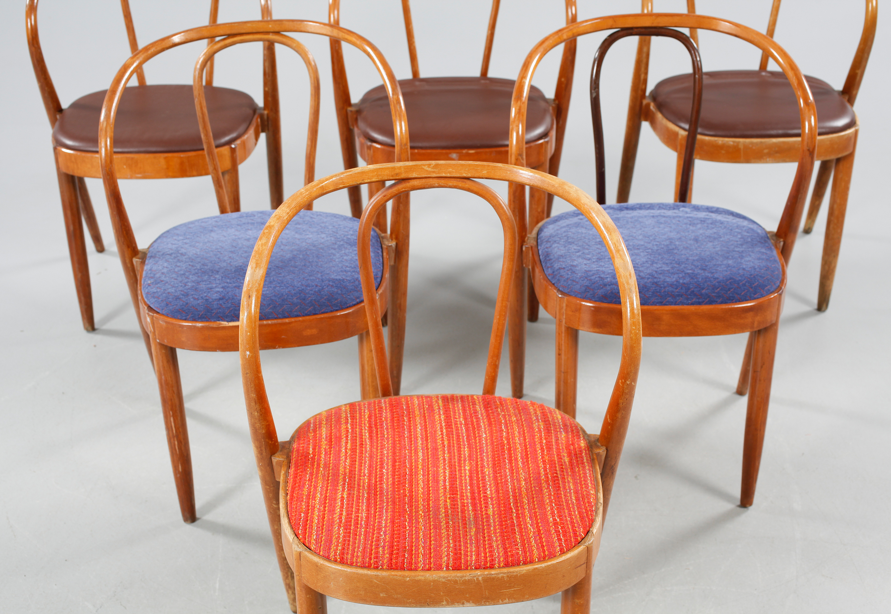 JACK RÄNGE, 6 stolar, "Rotunda Nr 898", Gemla, 1950-tal. - Bukowskis