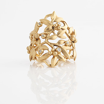 A brilliant-cut diamond ring by Ole Lynggaard. - Bukowskis