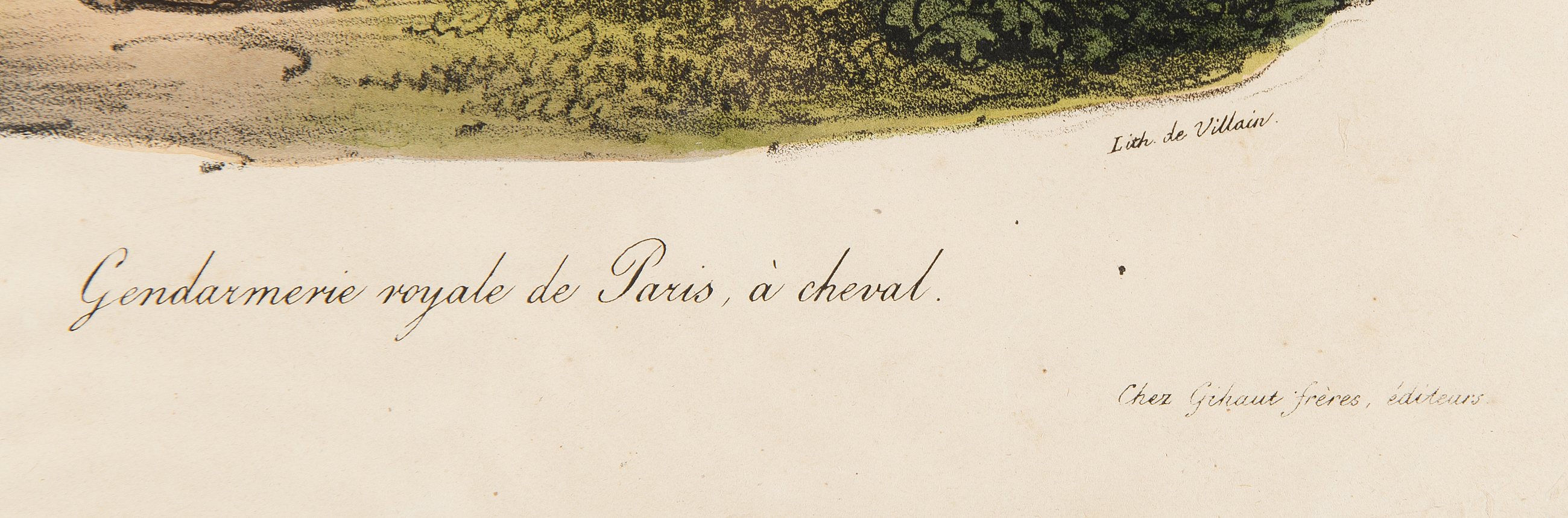 JOSEPH L. HIPPOLYTE BELLANGÉ, 3 handcoloured litographs ca 1850 ...