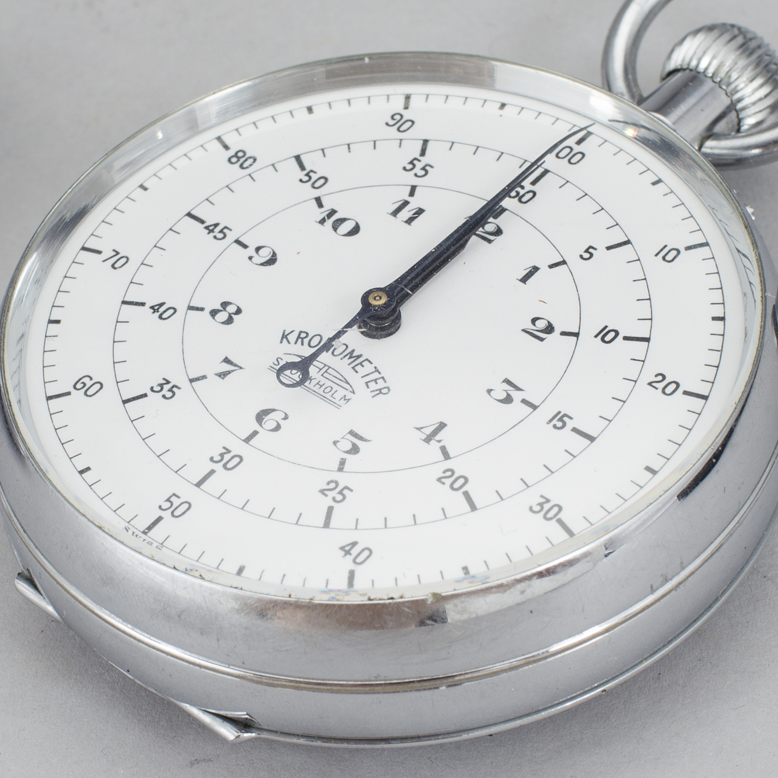 KRONOMETER STOCKHOLM, stoppur, 2 stycken, 1970-tal. - Bukowskis