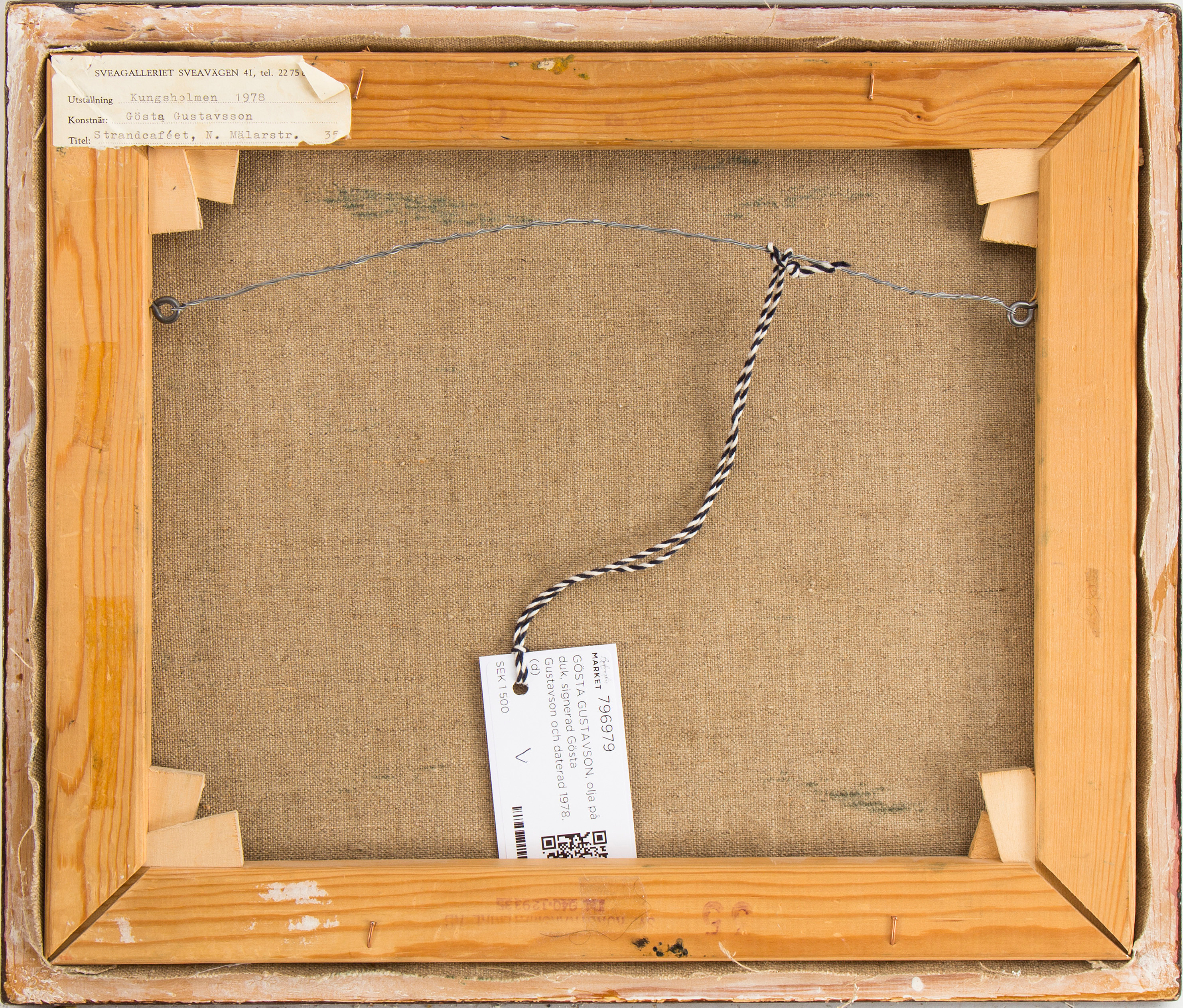 GÖSTA GUSTAVSON, oil on canvas, signed Gösta Gustavson and dated 1978 ...