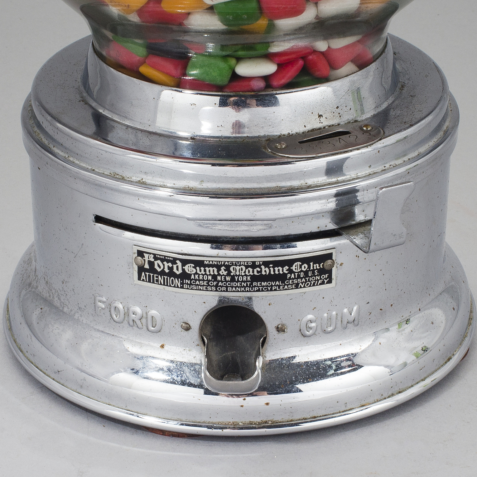 TUGGUMMIAUTOMAT, Ford Gum Machine, New York, 1900-talets mitt. - Bukowskis