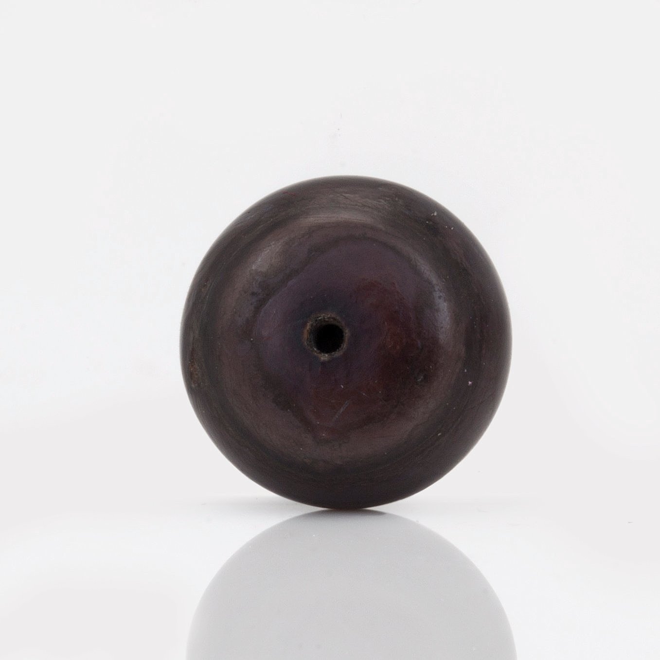 LÖS PÄRLA, brunsvart, naturlig saltvatten, 3.82ct, 3/4-dels borrad med ...