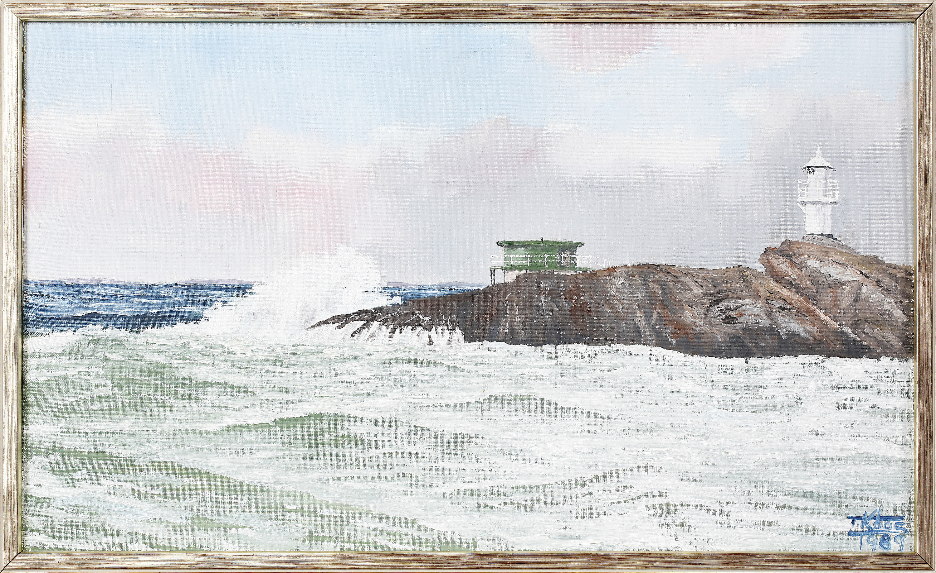 TIBOR KOOS, oil on canvas, signed and dated 1989. - Bukowskis