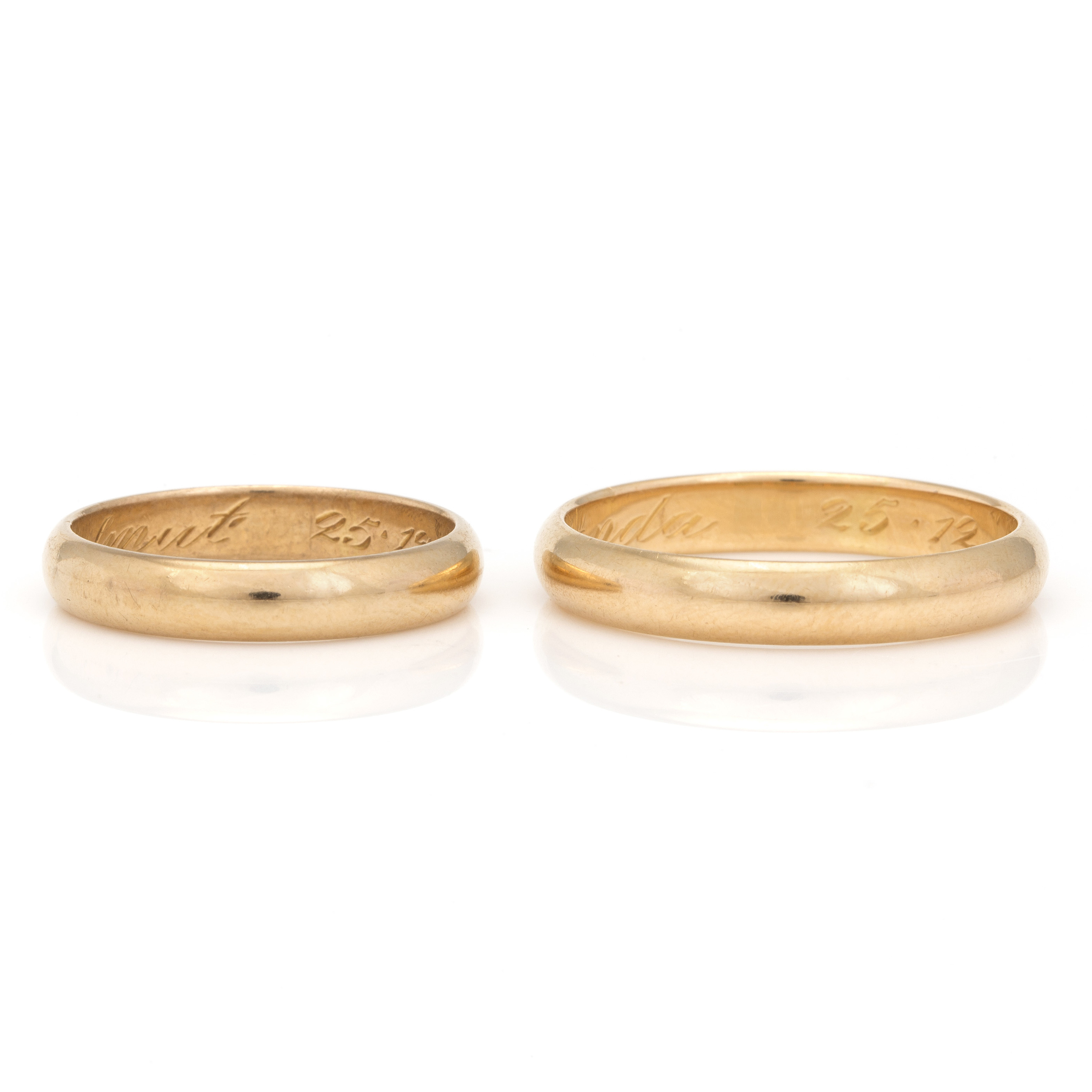 Two 18K gold rings. - Bukowskis