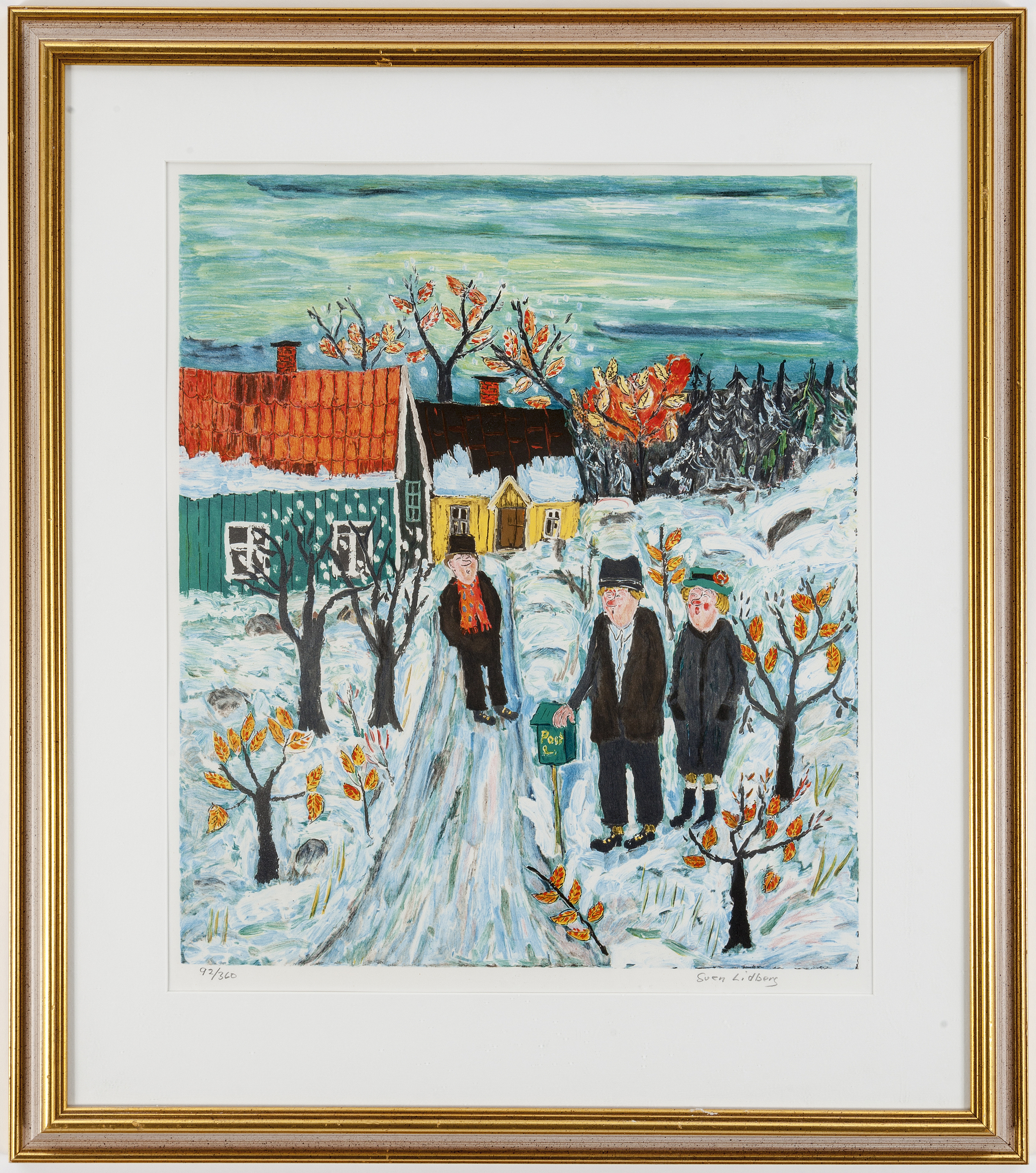 SVEN LIDBERG, coloured print, signed, 92/360. - Bukowskis