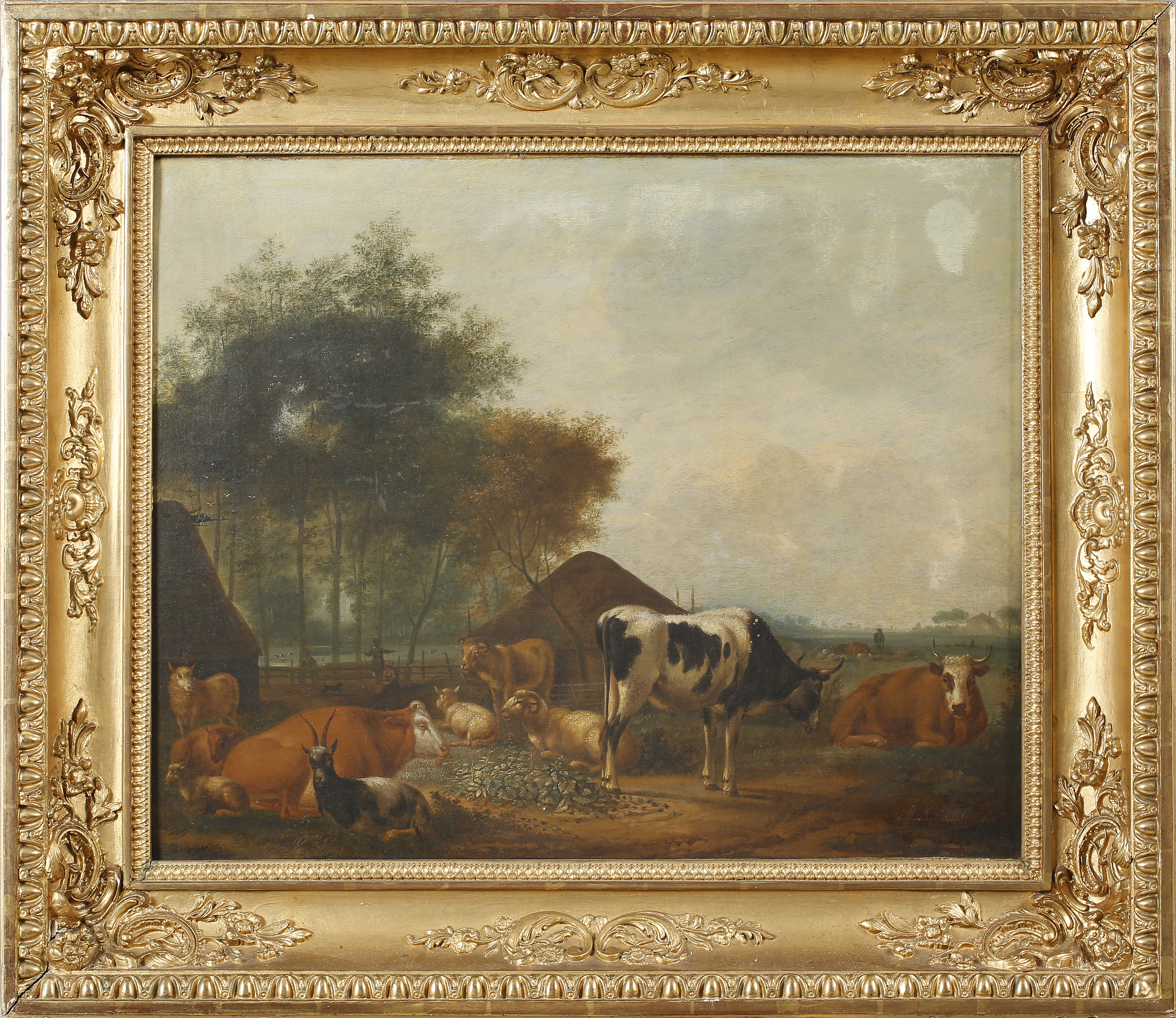 UNKNOWN ARTIST, oil on canvas, unclearly signed, 19thcentury. - Bukowskis