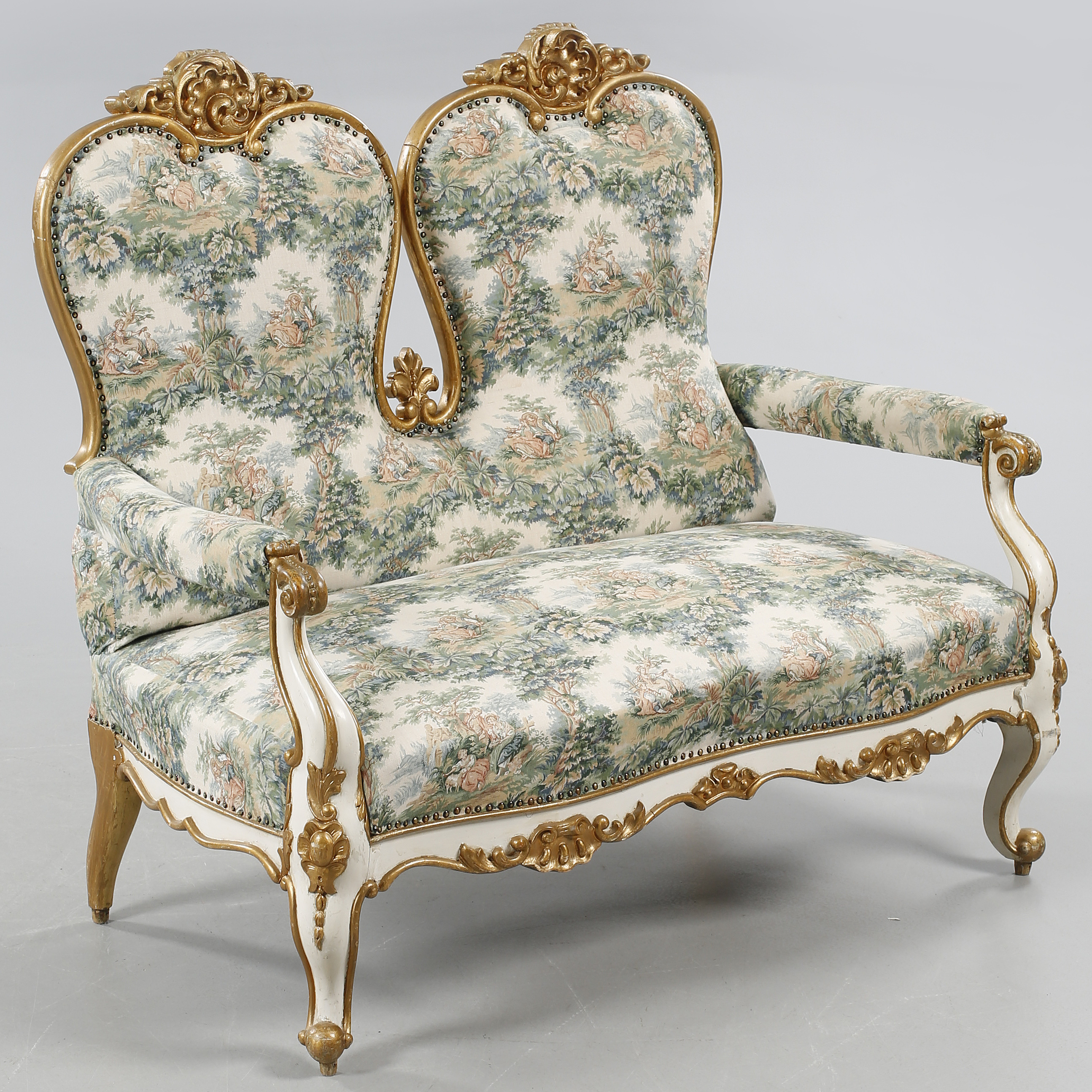 A rokoko style sofa, late 19th century. - Bukowskis