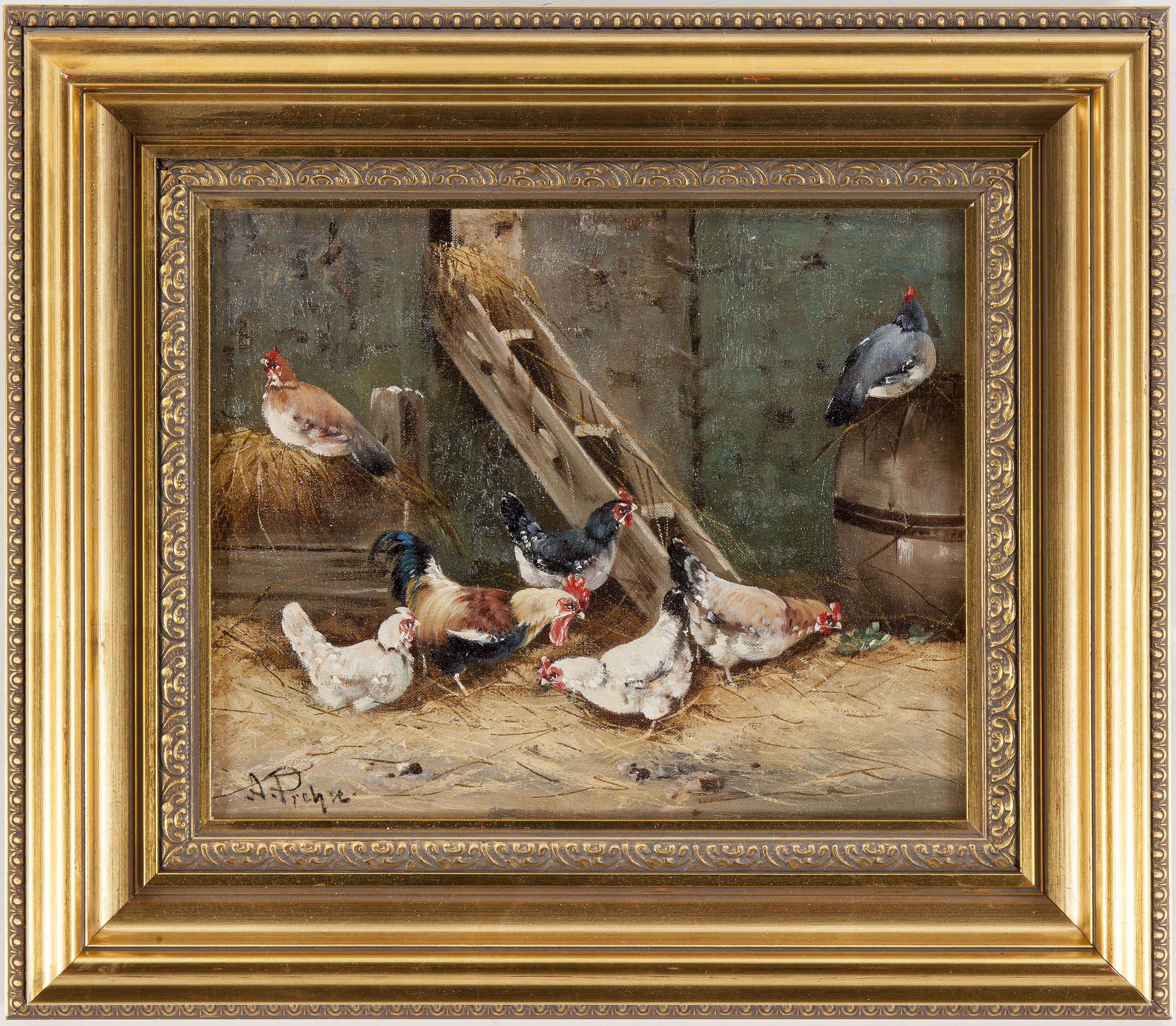 ALFRED PREHN, oil painting on canvas. Signed. - Bukowskis