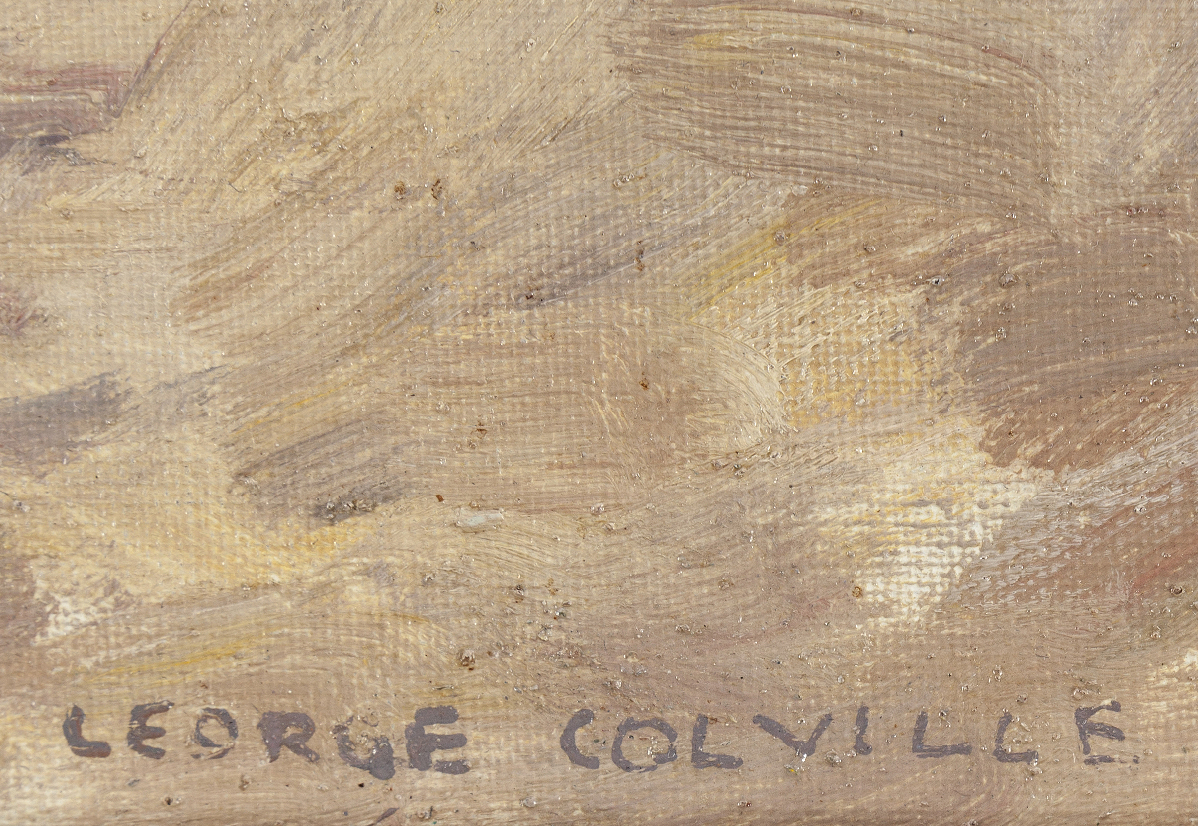 GEORGE COLVILLE, oil painting on board. Signed. - Bukowskis