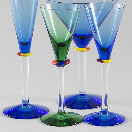 A GLASS COLLECTION BY ERIKA LAGERBIELKE "PEPPERONI", ORREFORS. (14 ...