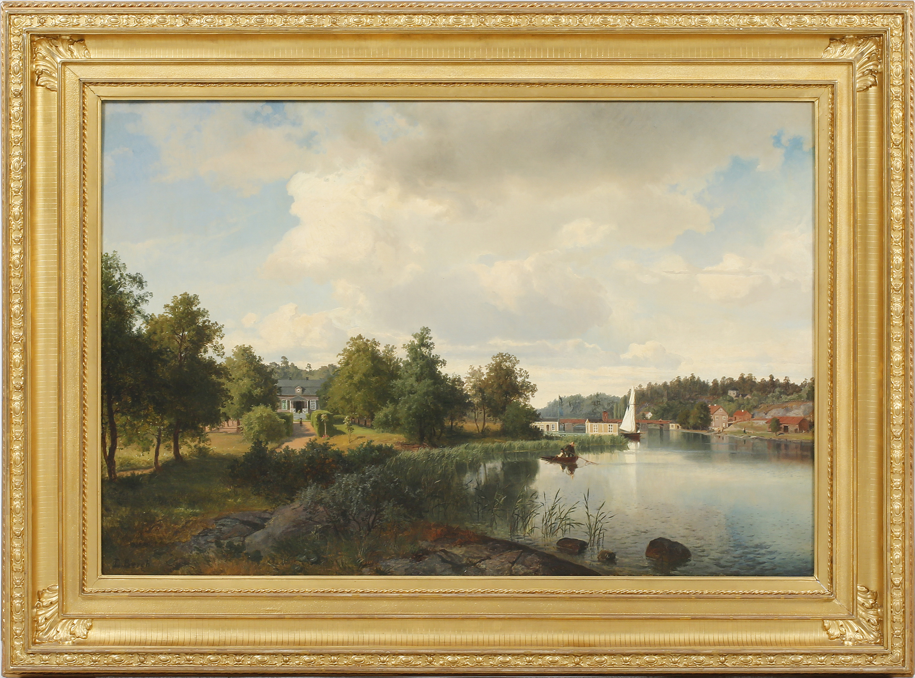 EDVARD BERGH, olja på duk, signerad. - Bukowskis