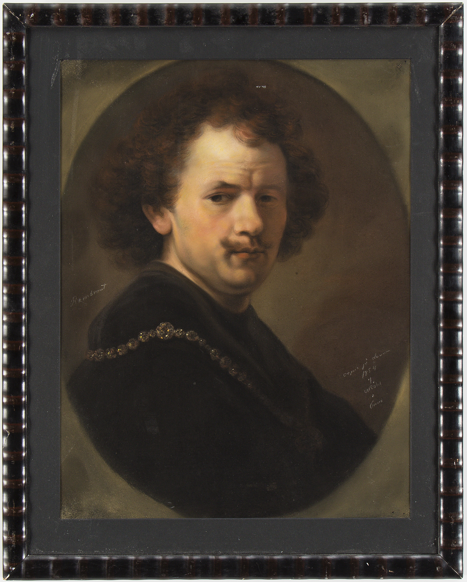 MARIA RÖHL, pastel, signed and dated 1854. - Bukowskis