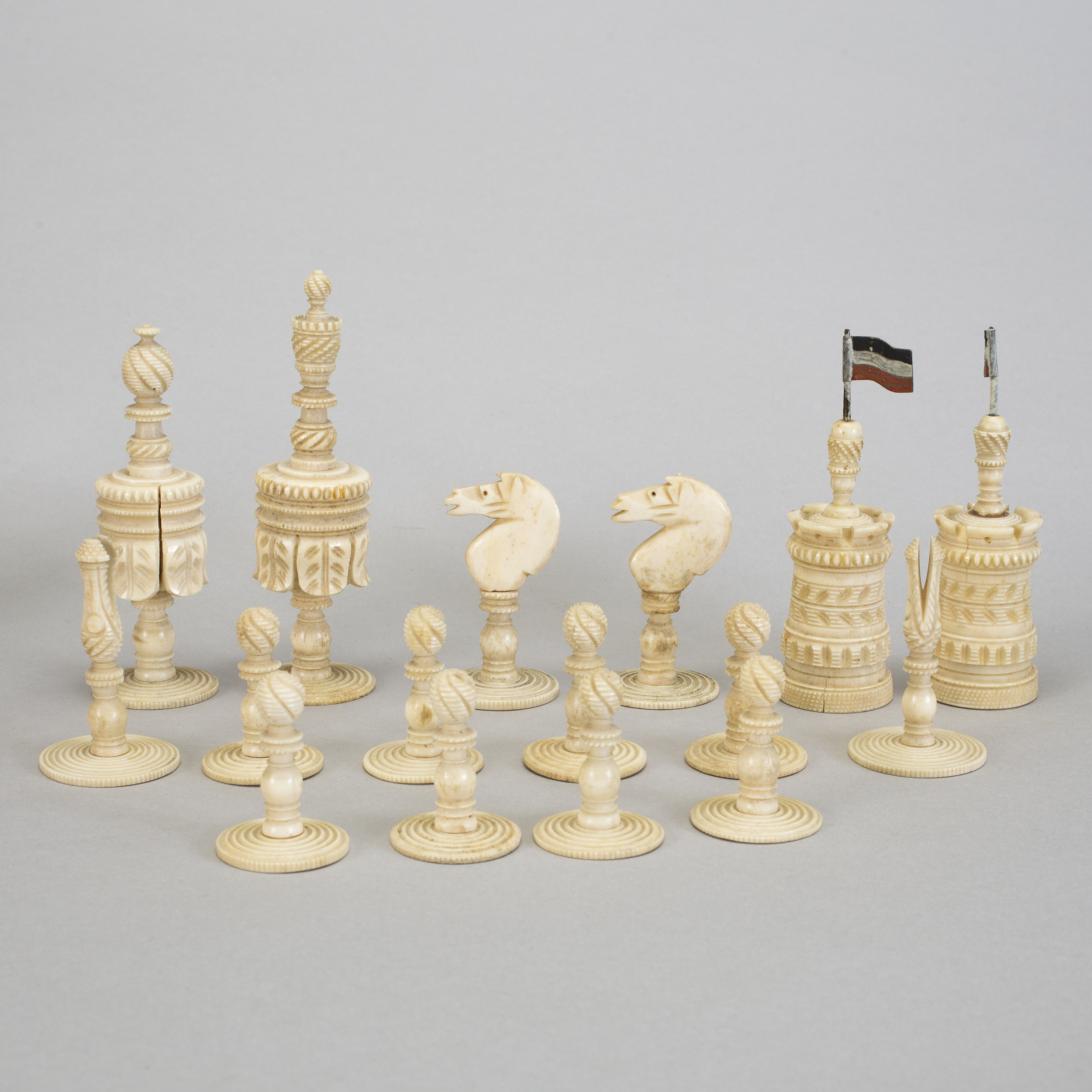 A Barleycorn chess set, 32 pieces. - Bukowskis