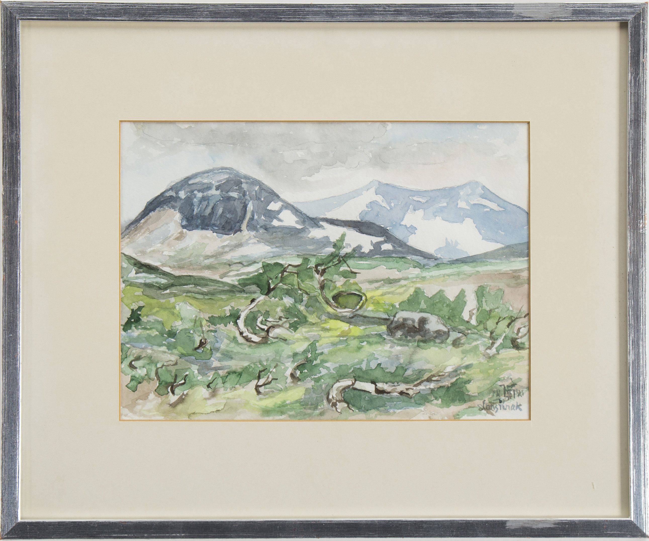 LARS PIRAK, akvarell, signerad Lars Pirak. - Bukowskis