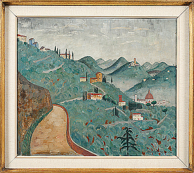 ALBERT KRÜGER, oil on canvas, signed and dated 1921. - Bukowskis