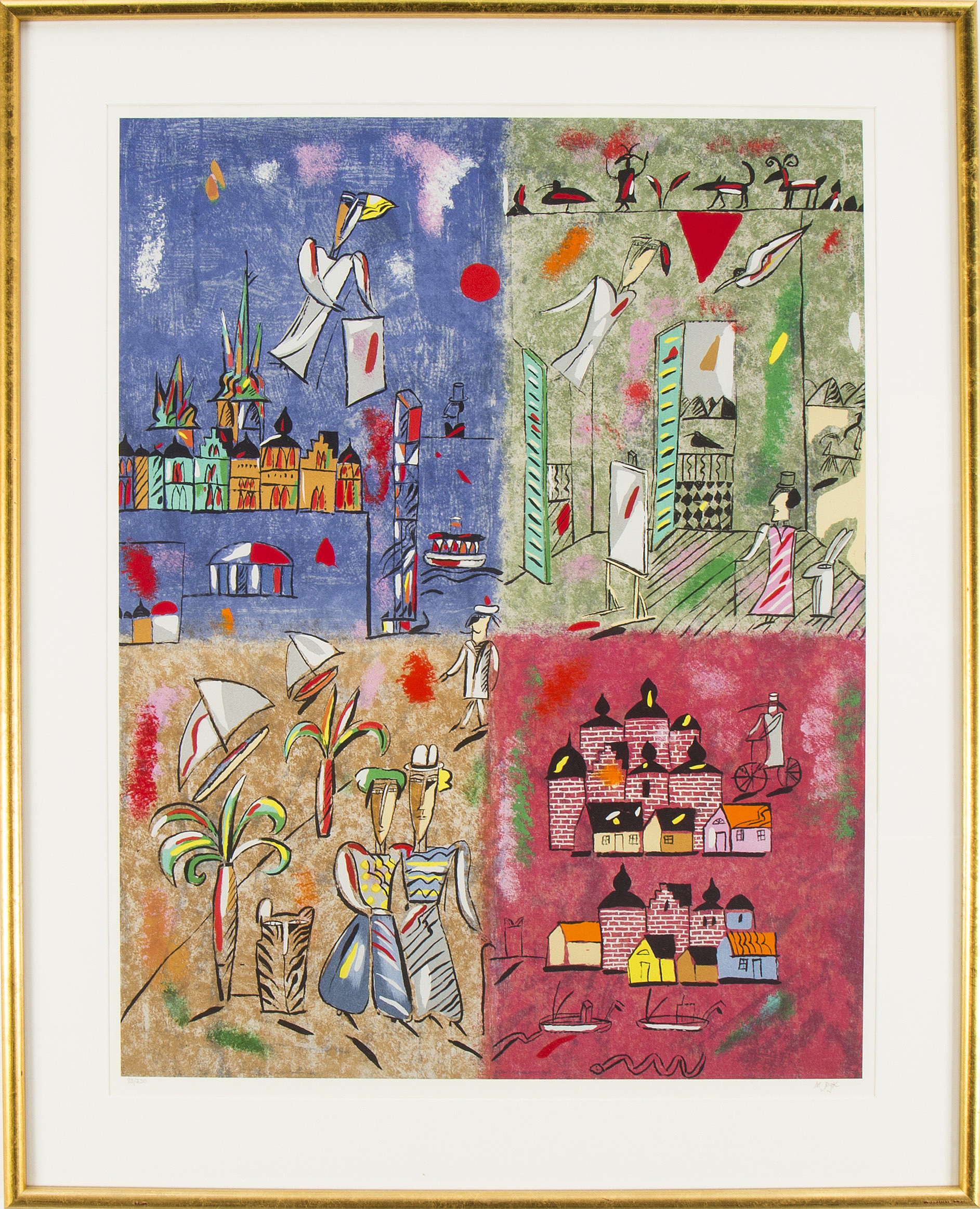 MADELEINE PYK, Lithograph in colours, signed 88/250. - Bukowskis