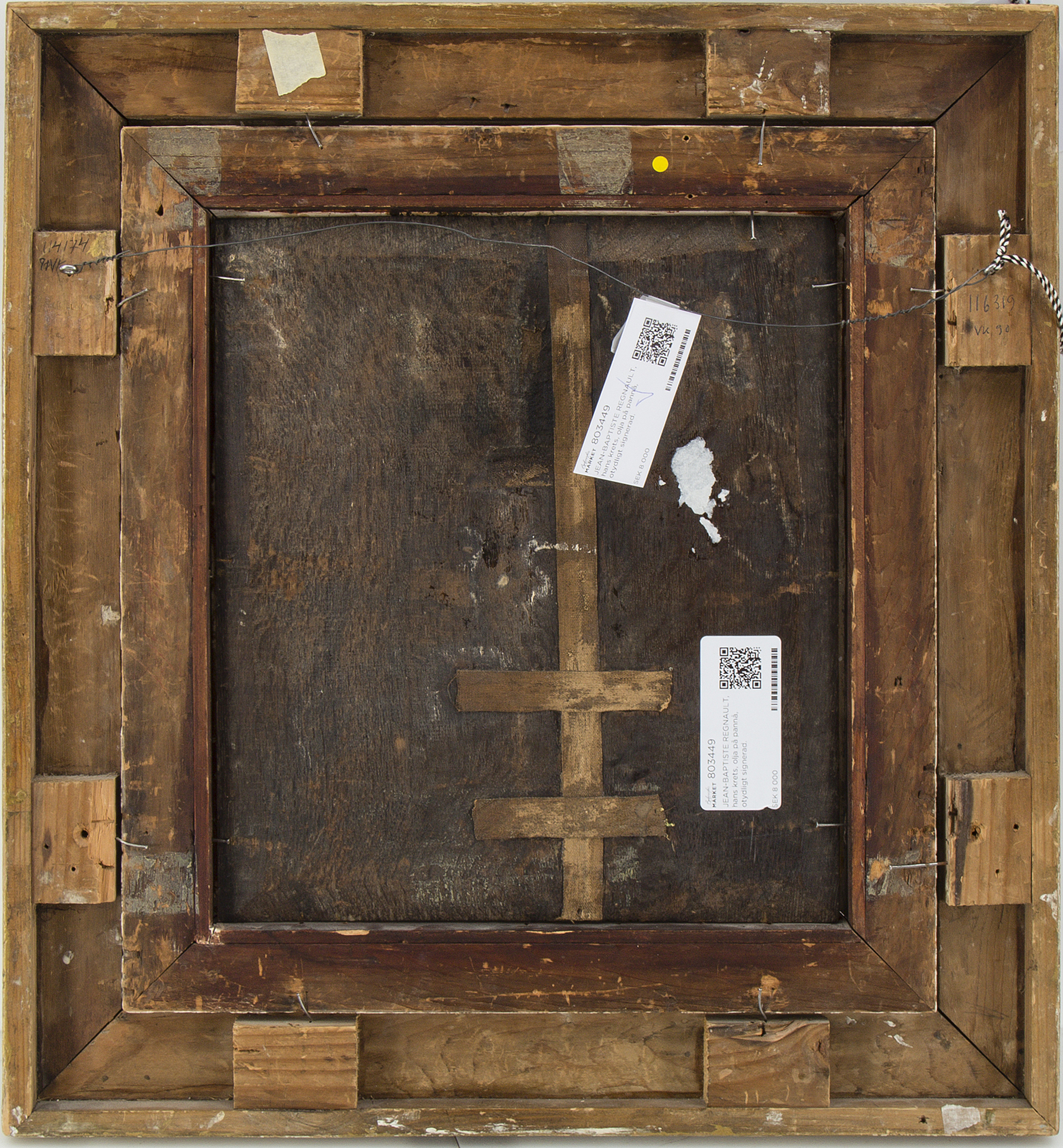 JEAN-BAPTISTE REGNAULT, Circle of, oil on panel, indistinctly signed ...