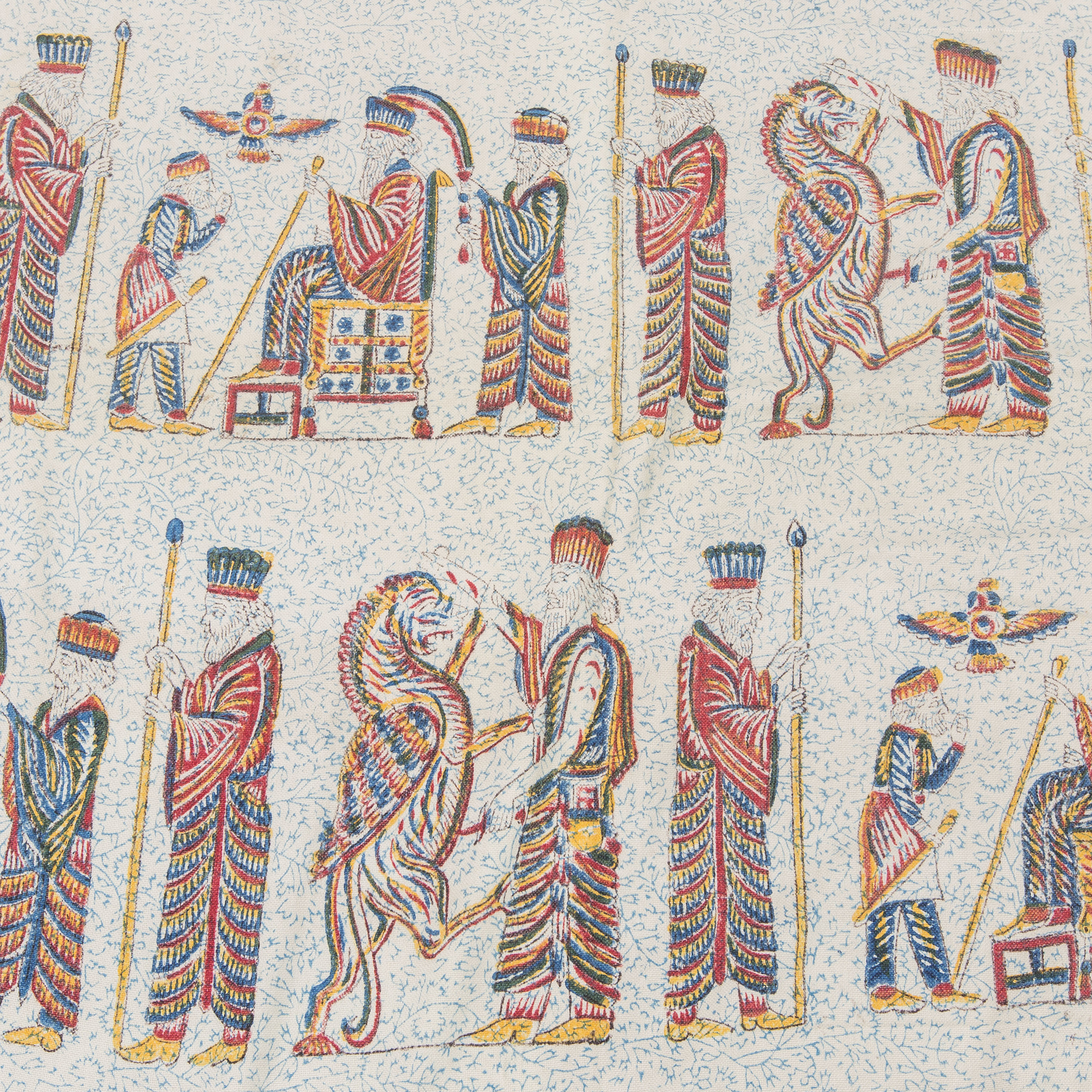 GHALAMKARI, old, Persien, ca 276 x 203 cm. - Bukowskis