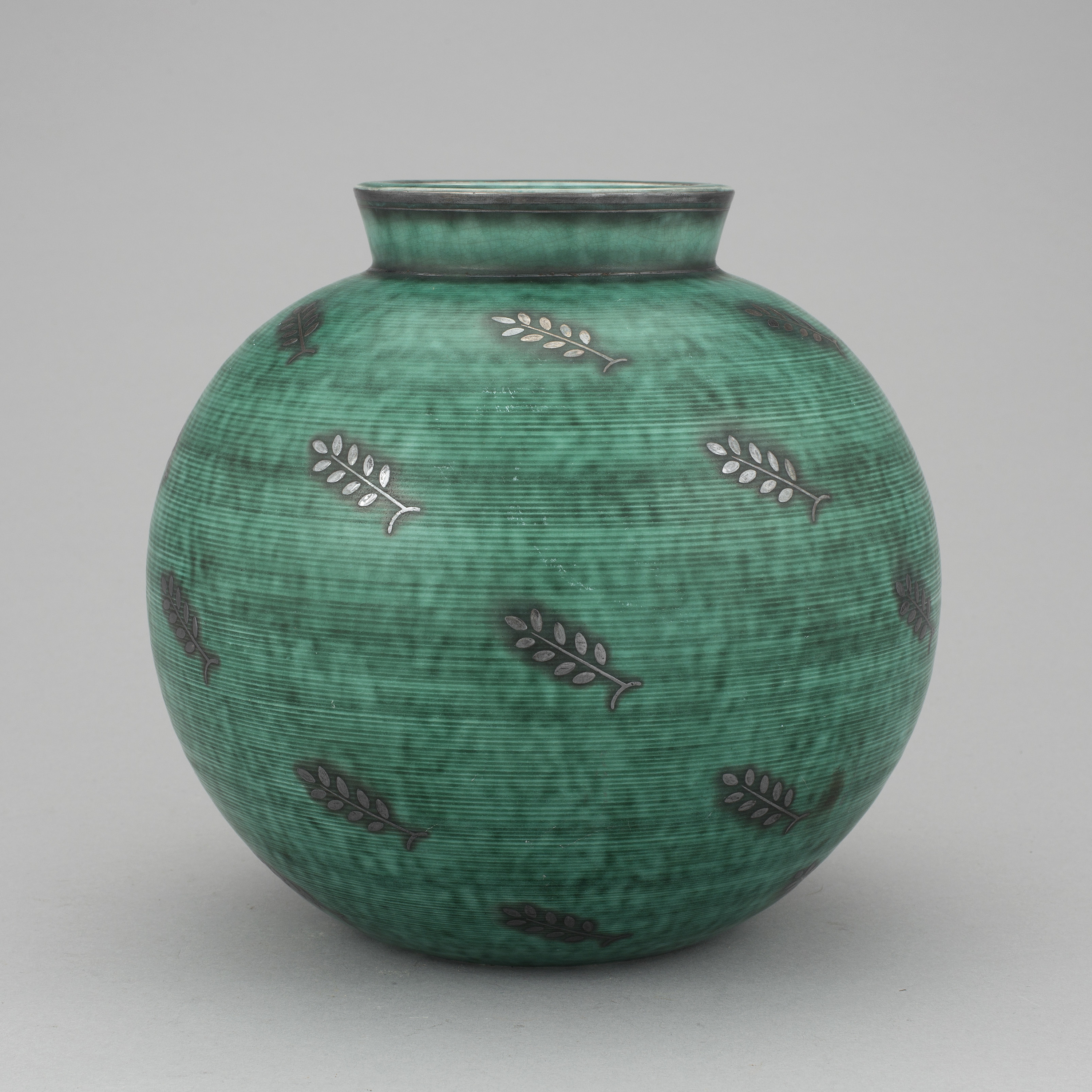 WILHELM KÅGE, vas, "Argenta", Gustavsberg 1934, flintgods. - Bukowskis