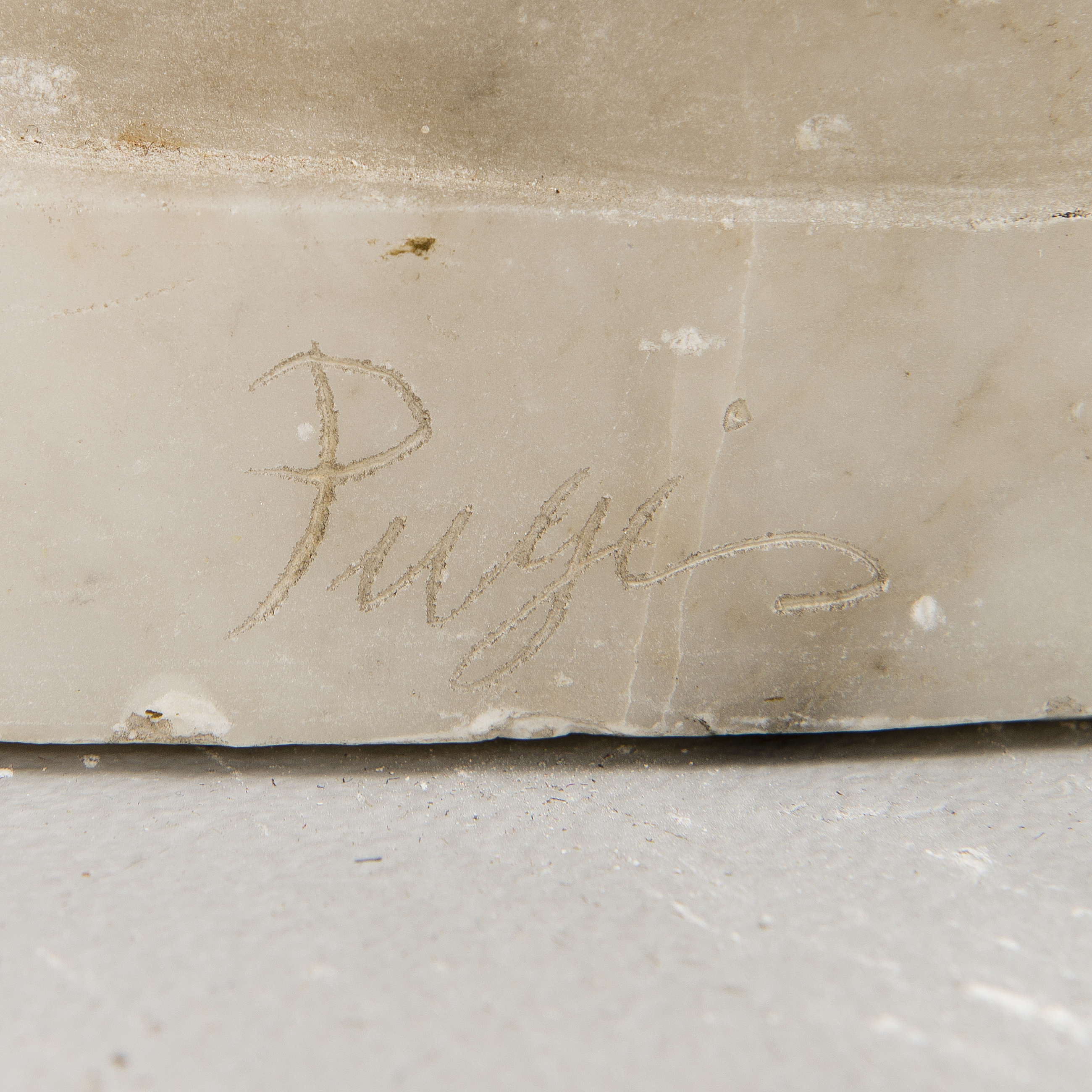 GUGLIELMO PUGI, marble sculpture, signed Pugi. - Bukowskis