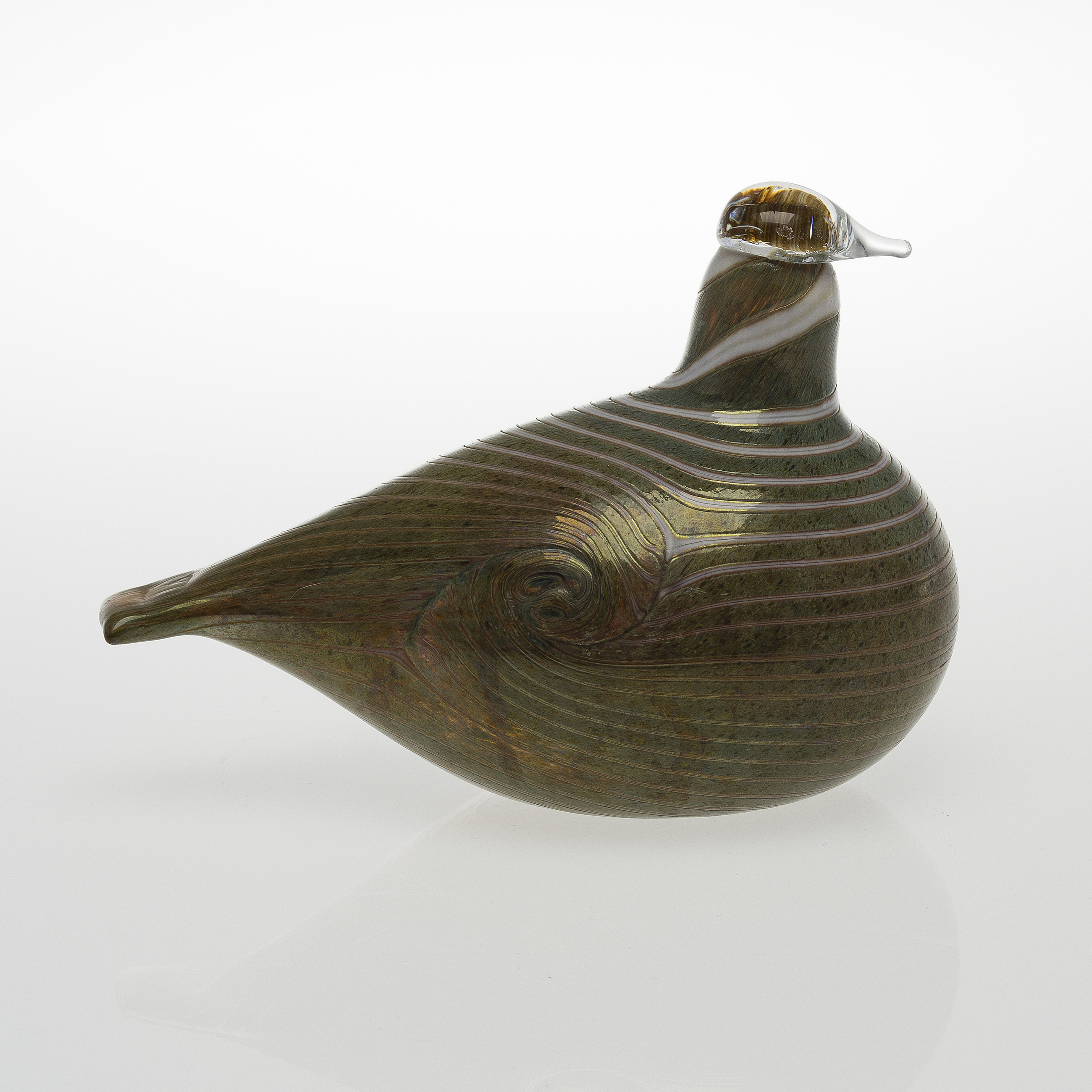 OIVA TOIKKA, LINTU, lasia, signeerattu O. Toikka Nuutajärvi. - Bukowskis