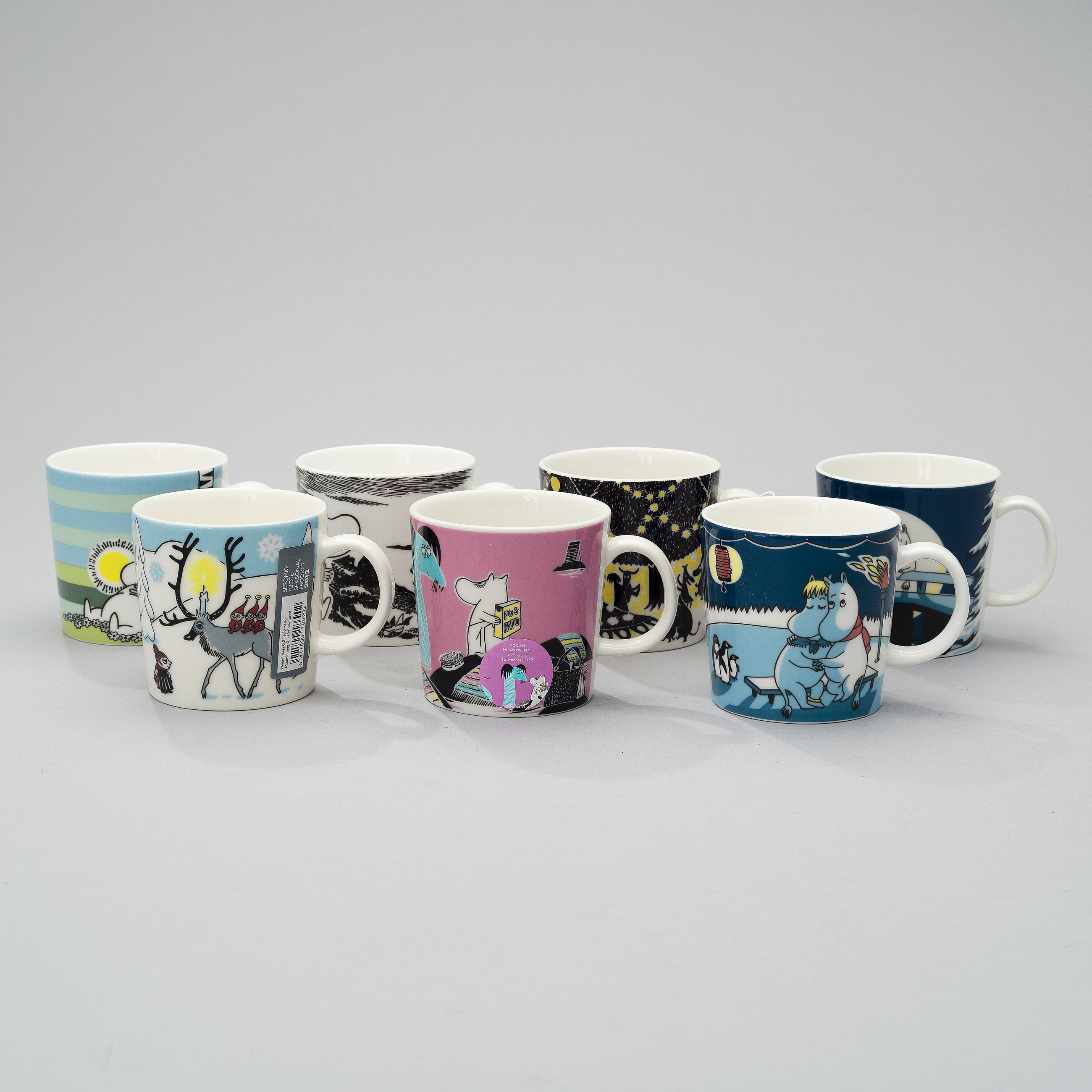 MUMIN MUGGAR, 7 ST. Moomin-Characters, Arabia, Finland. - Bukowskis