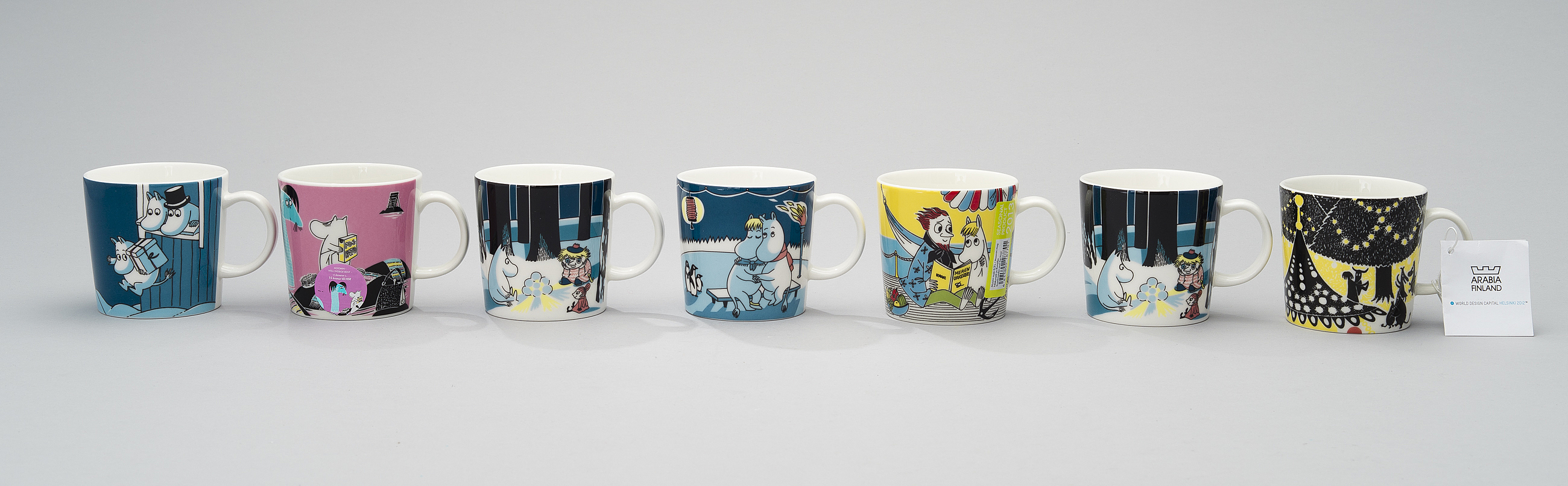 MUMIN MUGGAR, 7 ST. Moomin-Characters, Arabia, Finland. - Bukowskis