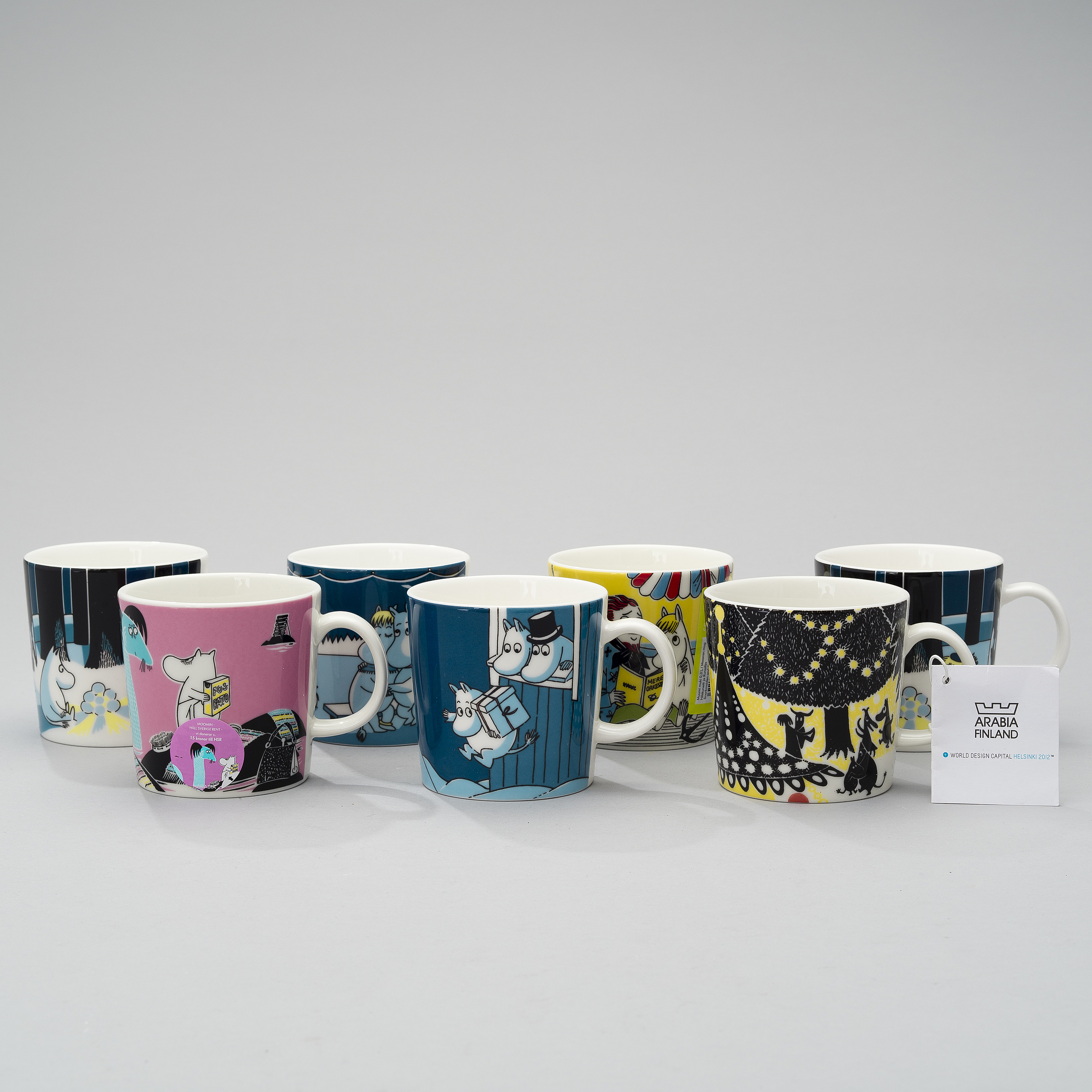 MUMIN MUGGAR, 7 ST. Moomin-Characters, Arabia, Finland. - Bukowskis