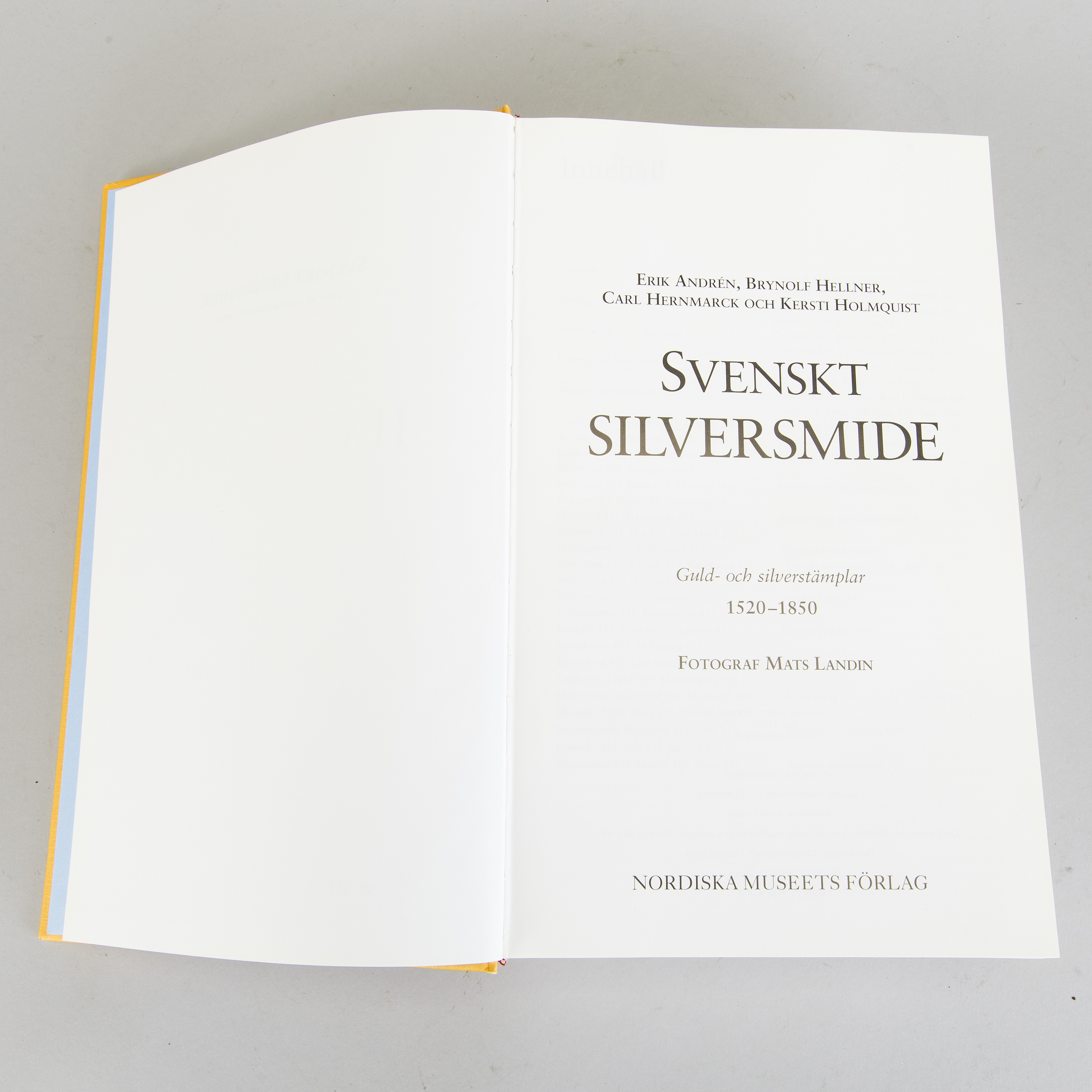 BOK: Svenskt Silversmide 1520-1850, Nordiska Museets förlag, 2000 ...