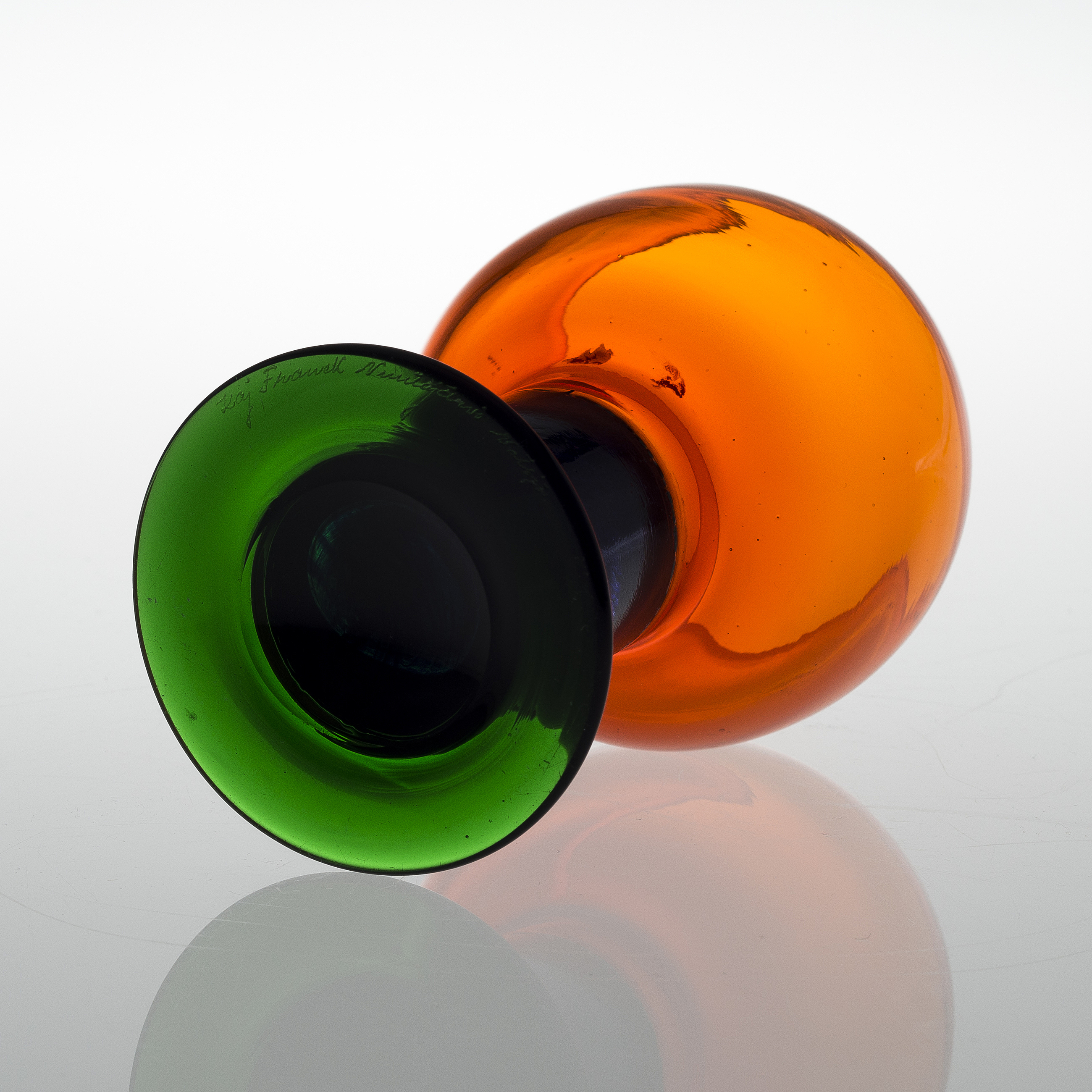 A KAJ FRANCK GLASS GOBLET, signed Kaj Franck Nuutajärvi Notsjö. - Bukowskis