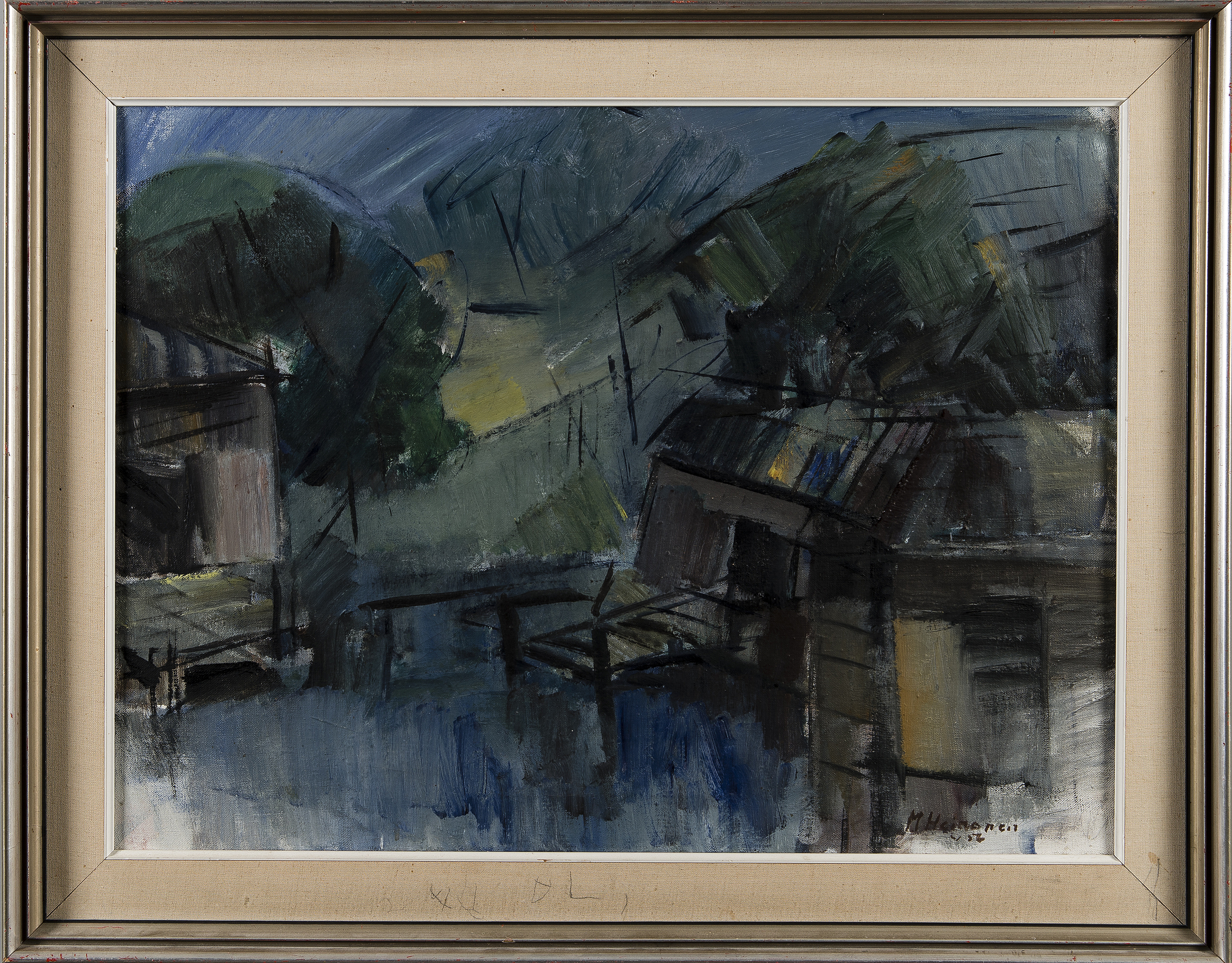 MAURI HEINONEN, oil on canvas, signed and dated -56. - Bukowskis