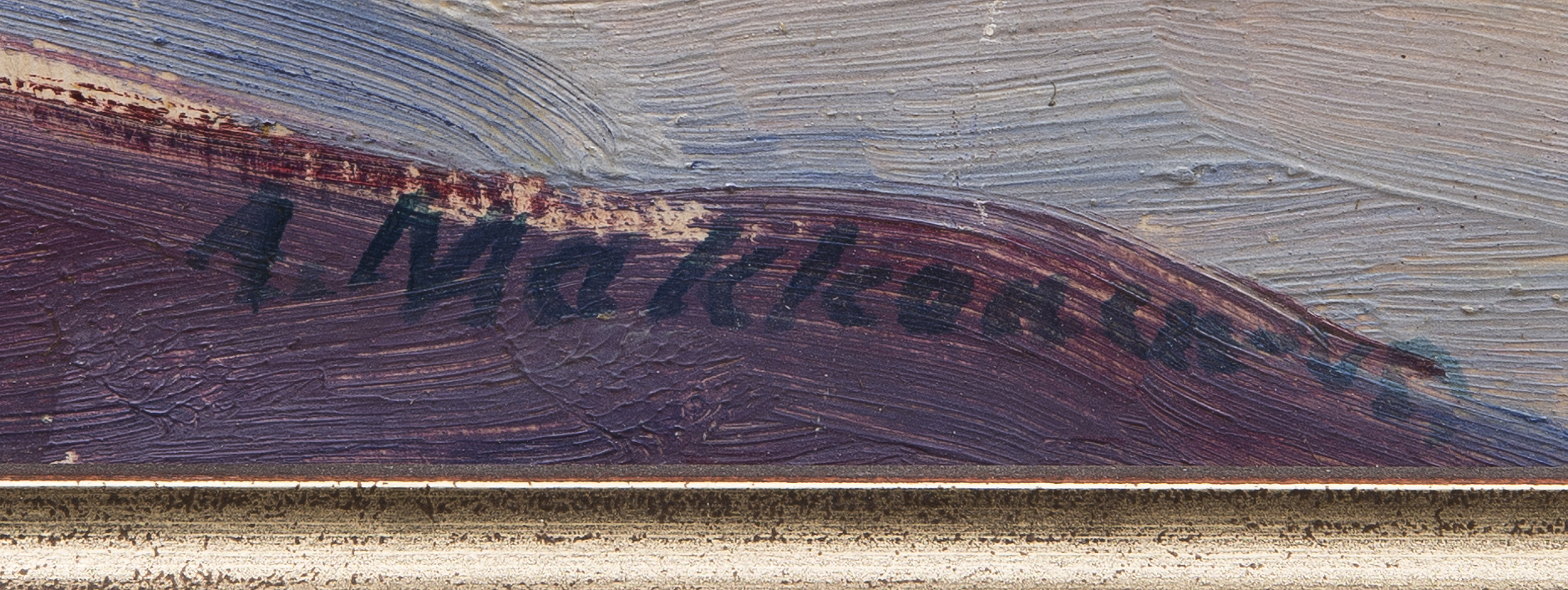 ARVO MAKKONEN, oil on board, signed och dated -45. - Bukowskis