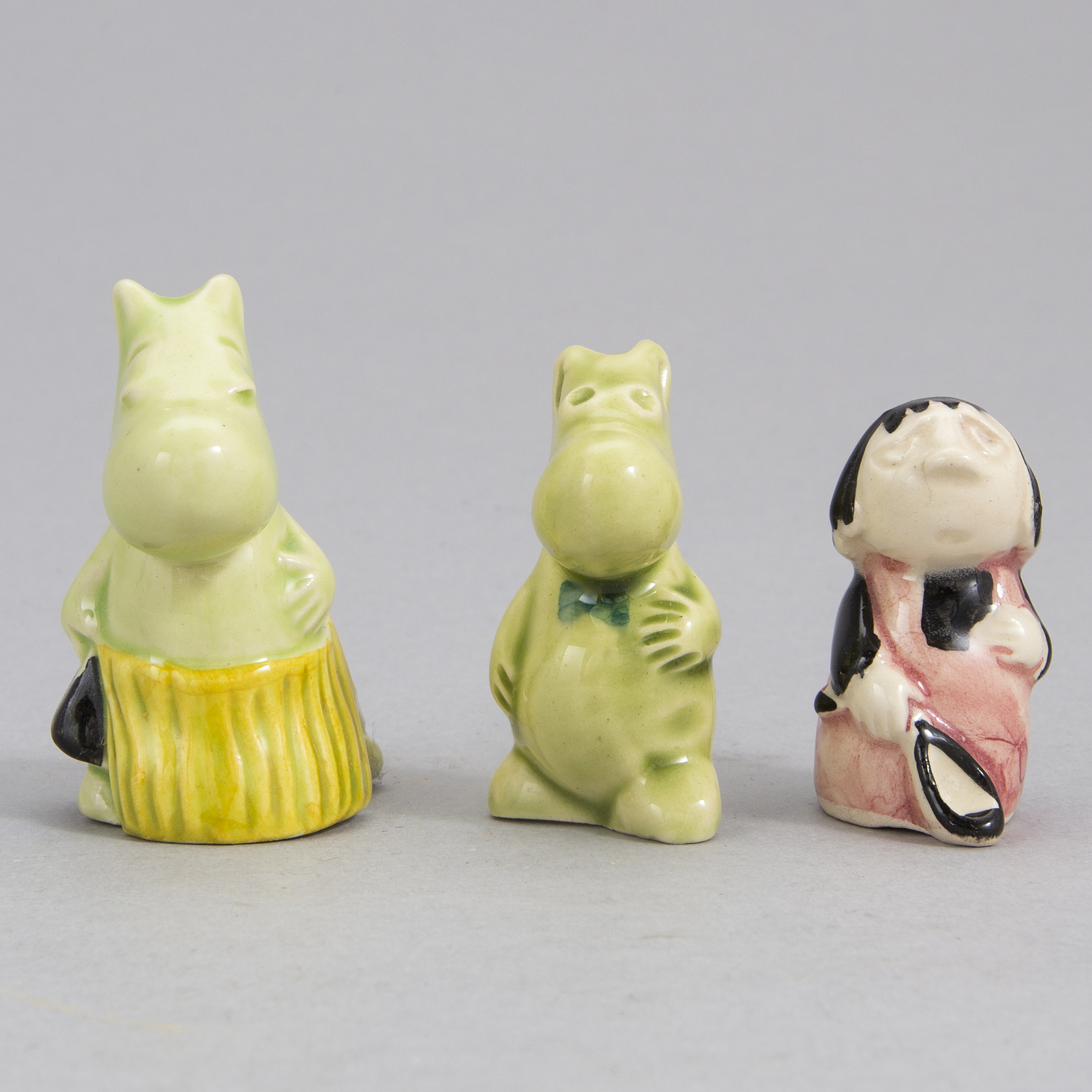 Three ceramic 'Moomin' figurines by Signe Hammarsten-Jansson, 1950's ...