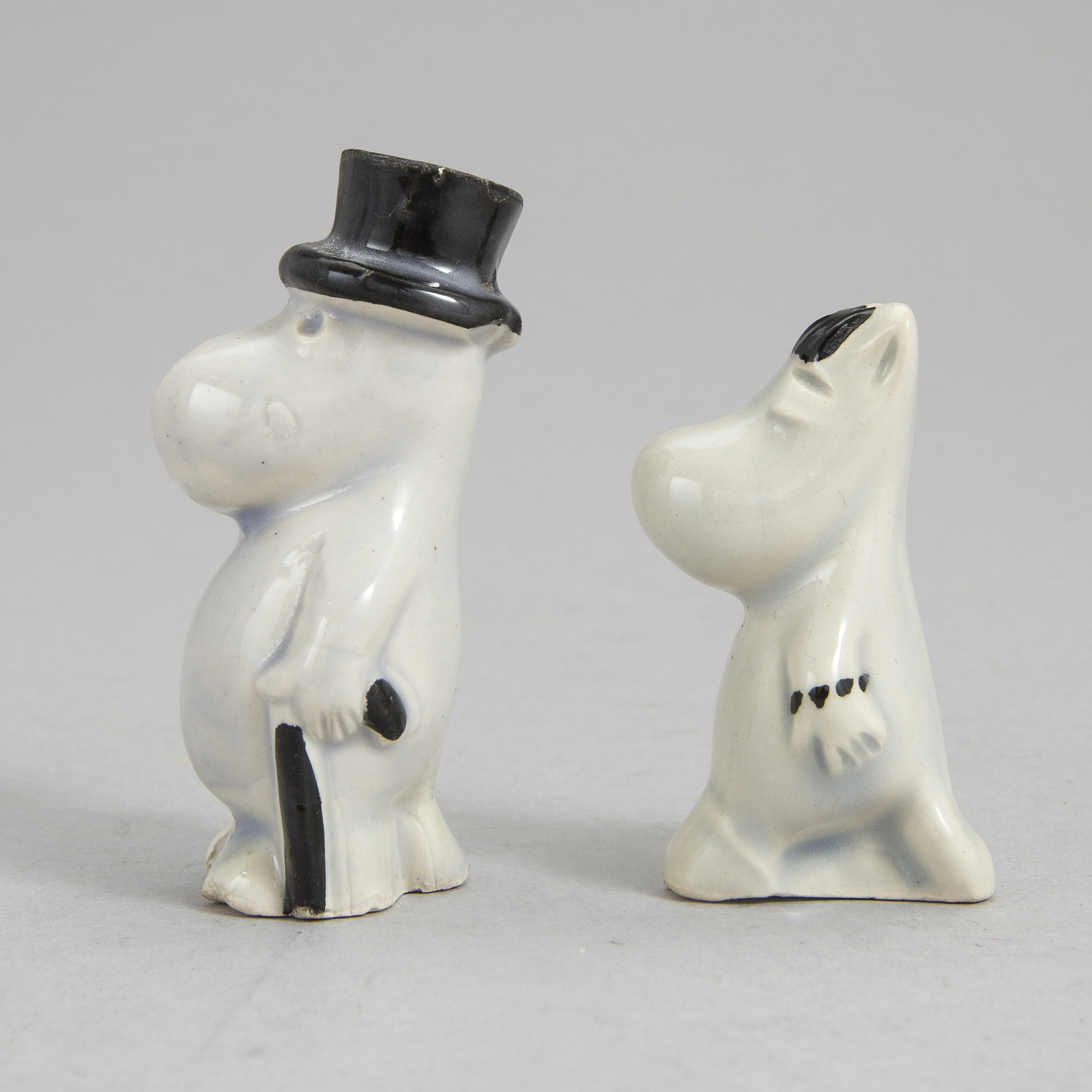Two ceramic 'Moomin' figurines by Signe Hammarsten-Jansson, 1950's ...