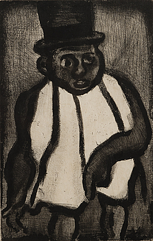 GEORGES ROUAULT, etching, signed. - Bukowskis