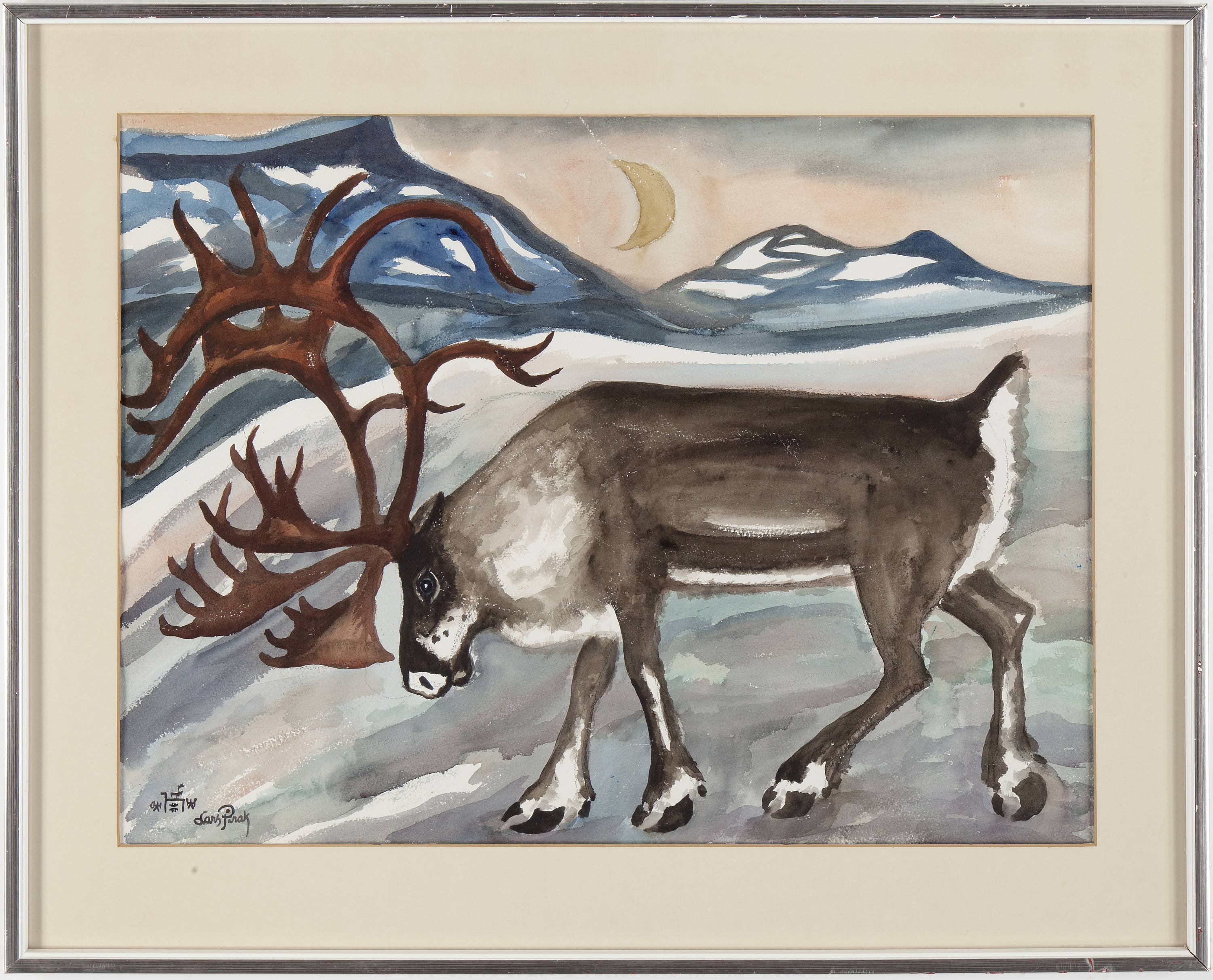 LARS PIRAK, akvarell. Signerad. - Bukowskis