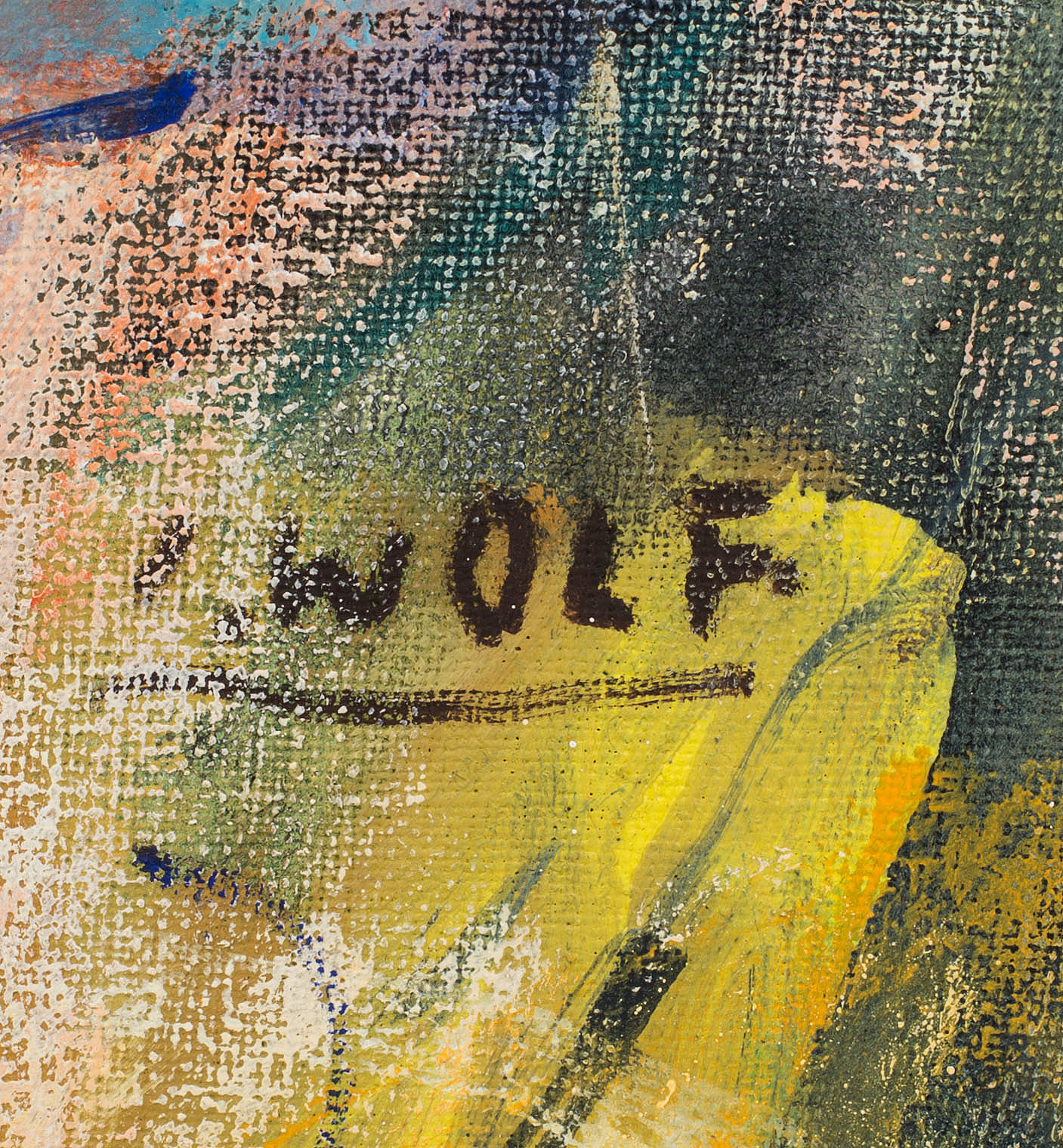 JAN WOLF, olja på duk, signerad, 1980-tal. - Bukowskis